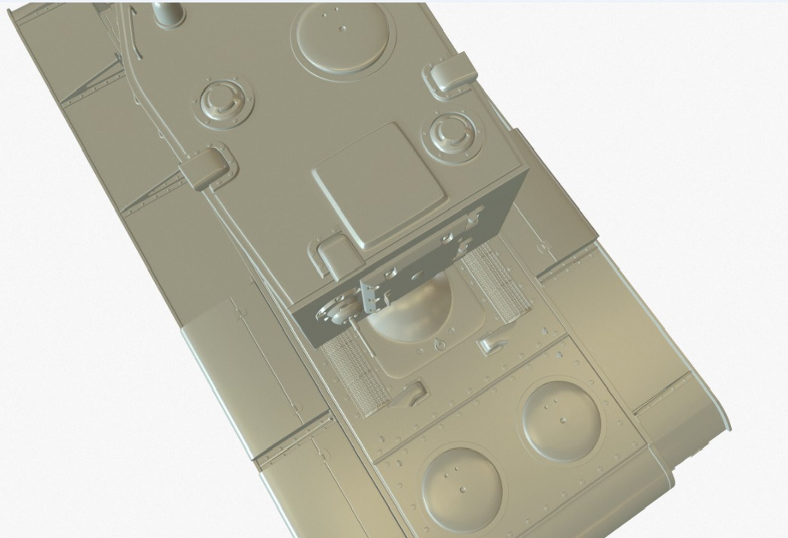 3d Model Kv-2 Heavy Tank
