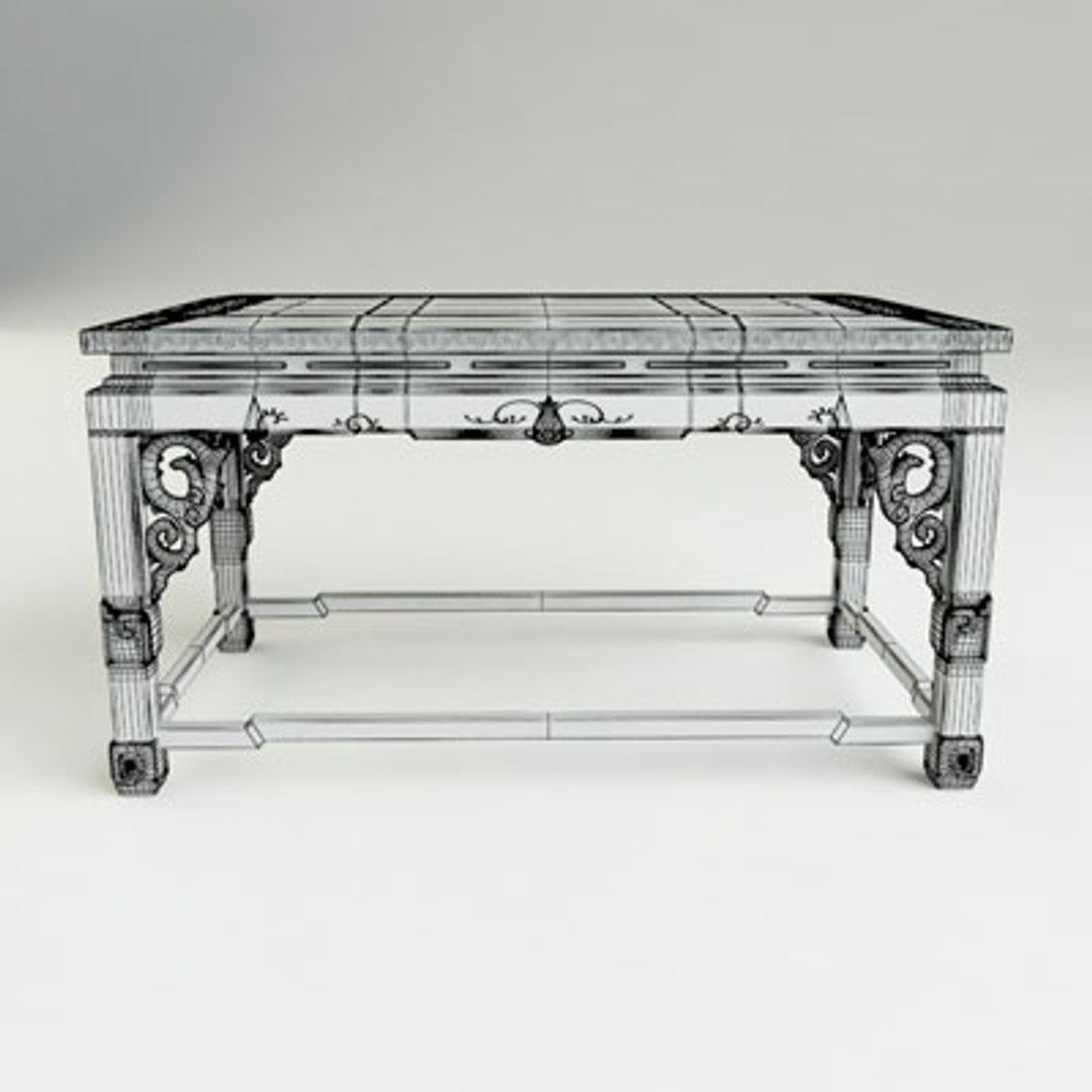 3d Chinese Table Furniture Model