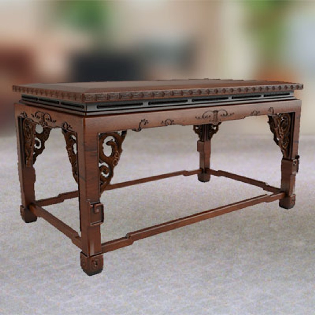 3d Chinese Table Furniture Model