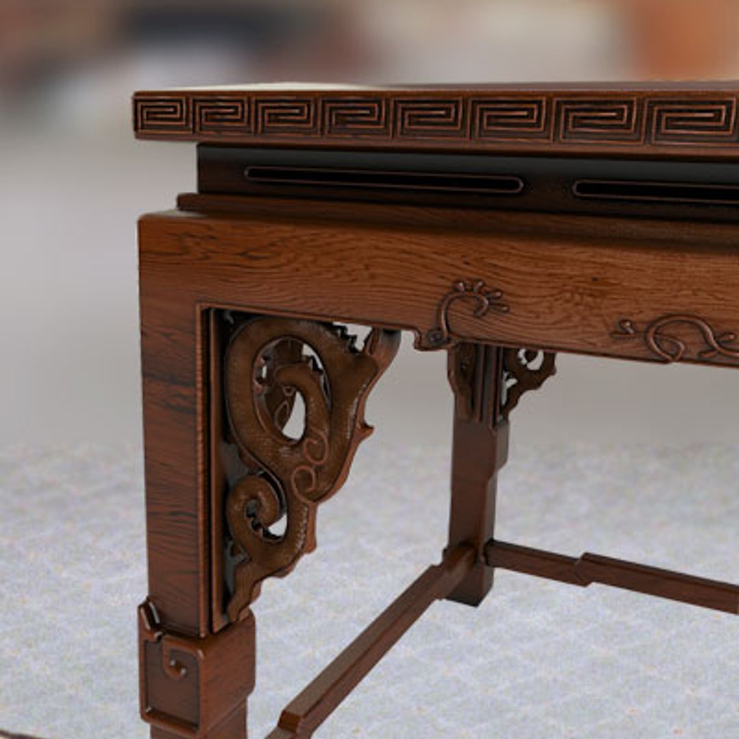 3d Chinese Table Furniture Model