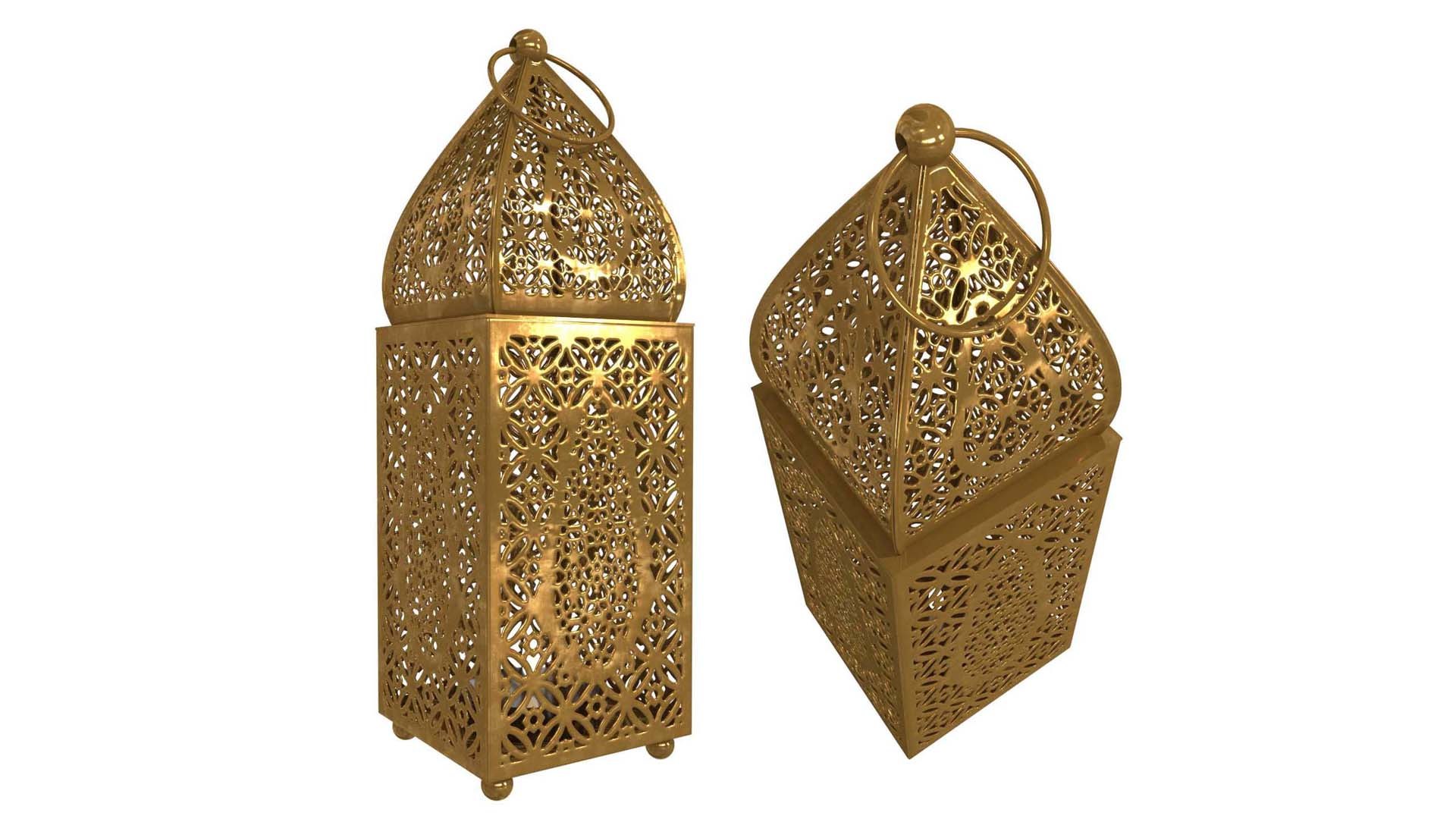 3D moroccan table lantern model - TurboSquid 1687290