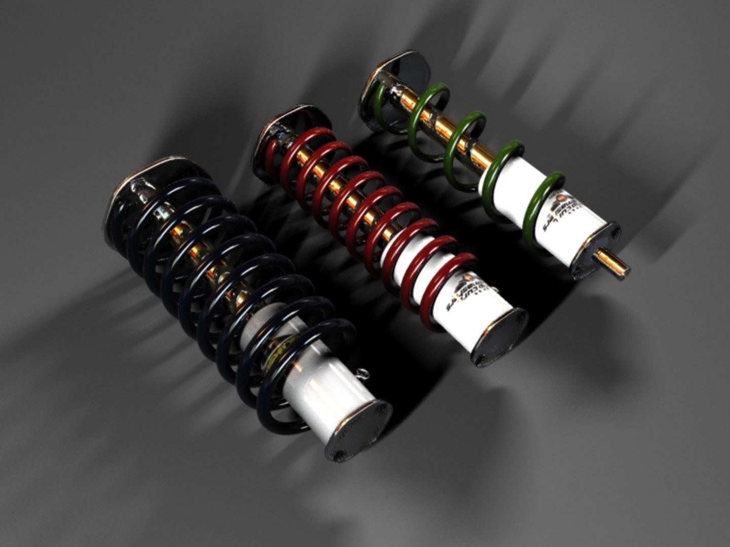 Shock Absorbers 3d Model