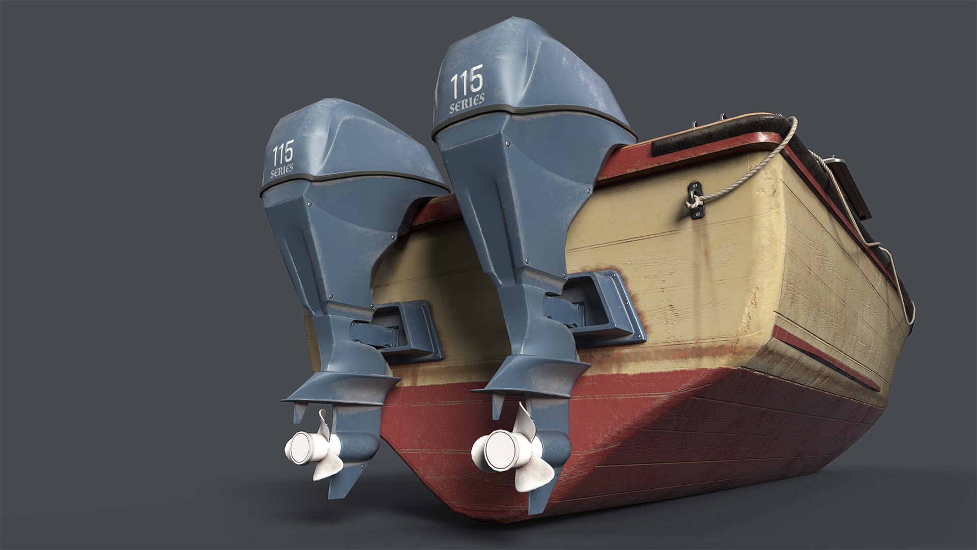 3D Boat Engine Model - TurboSquid 1643753