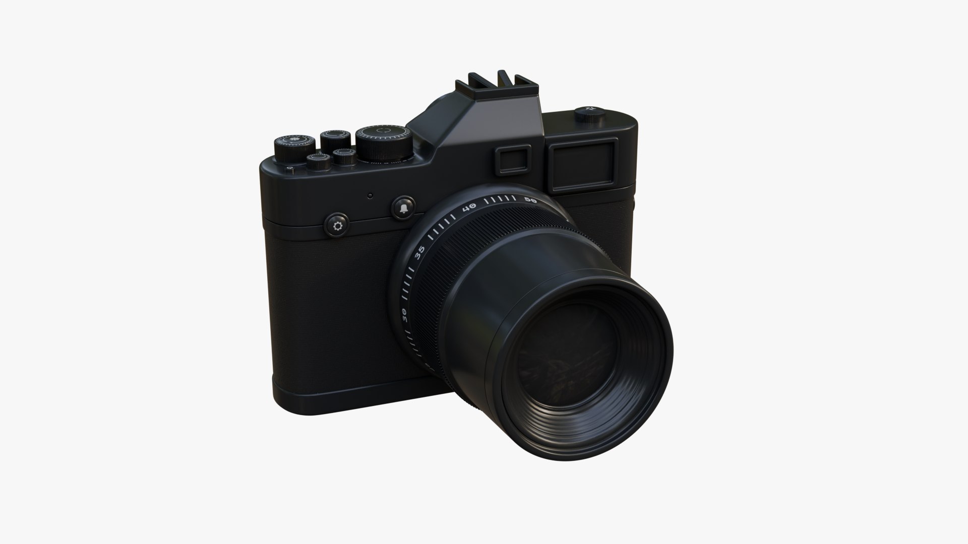 3D Black Film Camera Model - TurboSquid 2289869