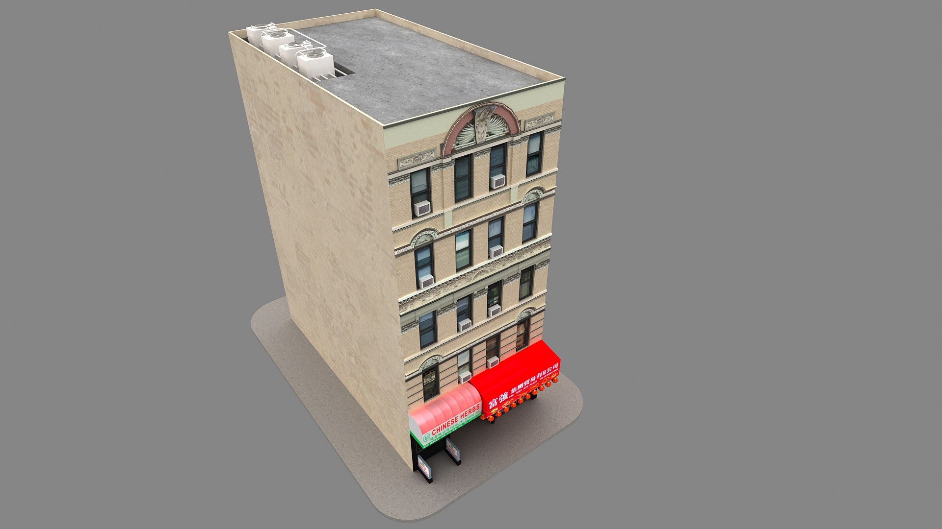 NYC New York Chinatown City Building 1 3D Model - TurboSquid 1900905