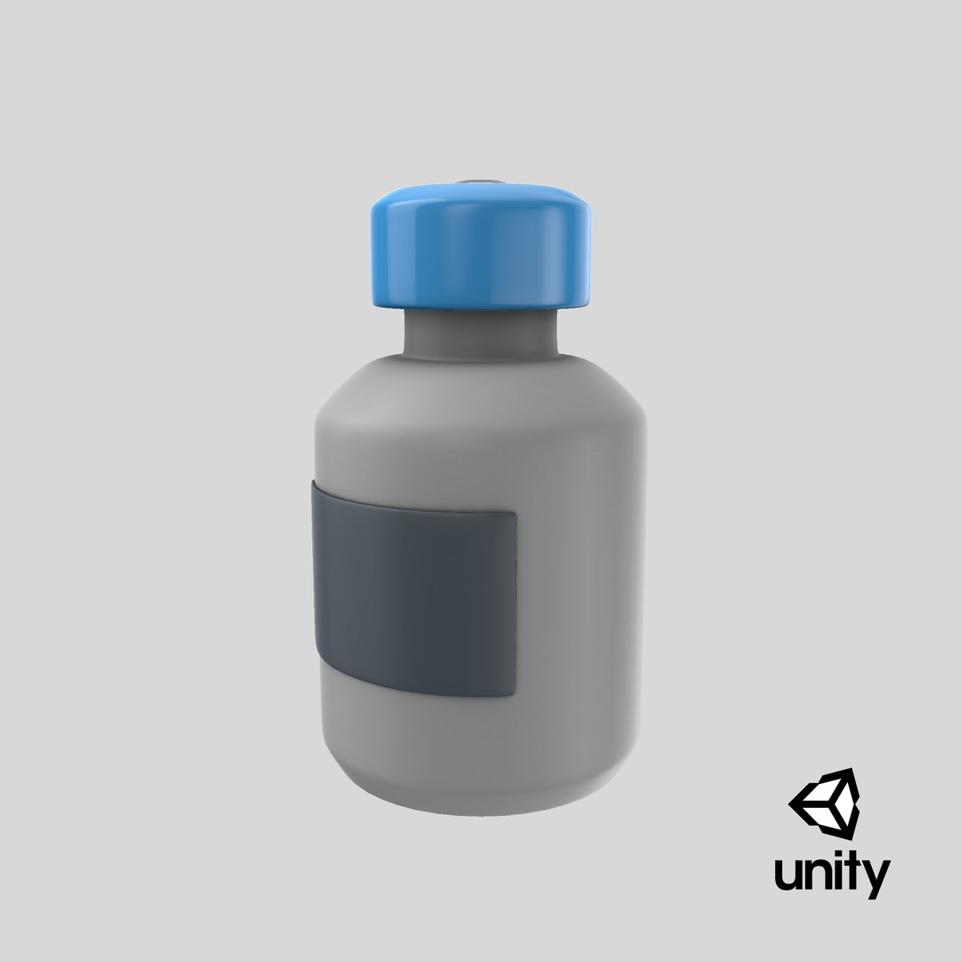 Medical Disposable Bottle Cartoon 3D Model - TurboSquid 2101277