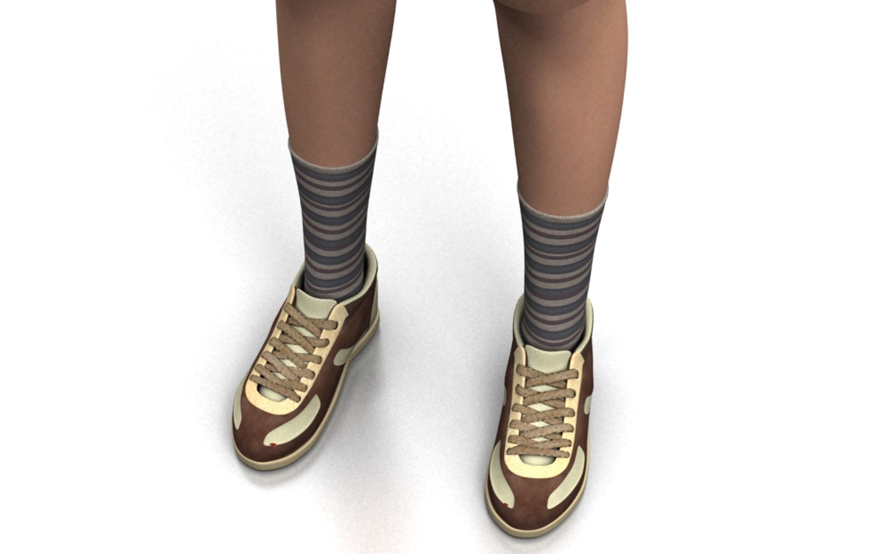 3ds Max Foot Shoe
