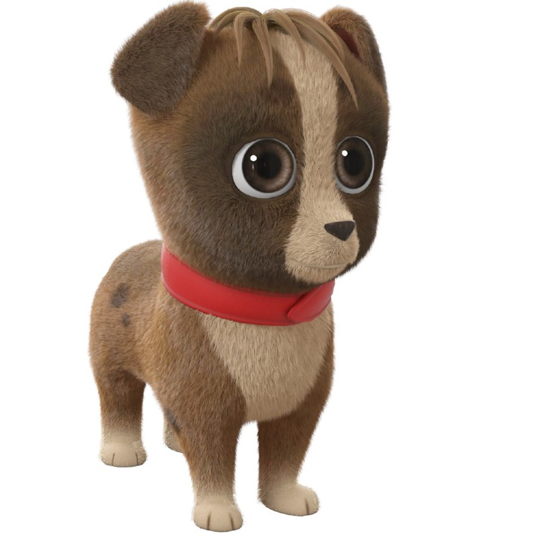 Cute Dog Fur 3D Model - TurboSquid 1819461