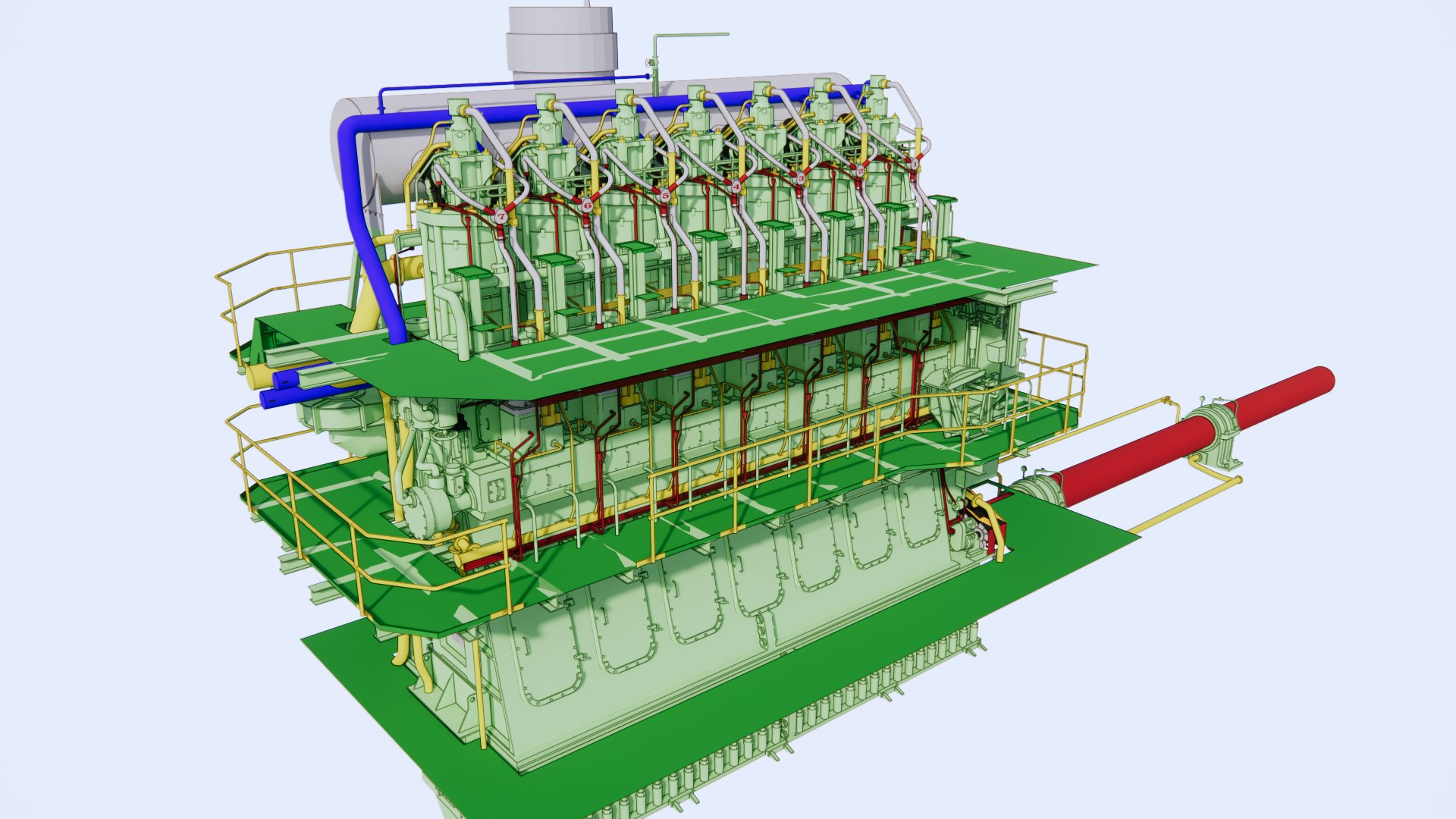 Marine Engine 3D model - TurboSquid 1759977