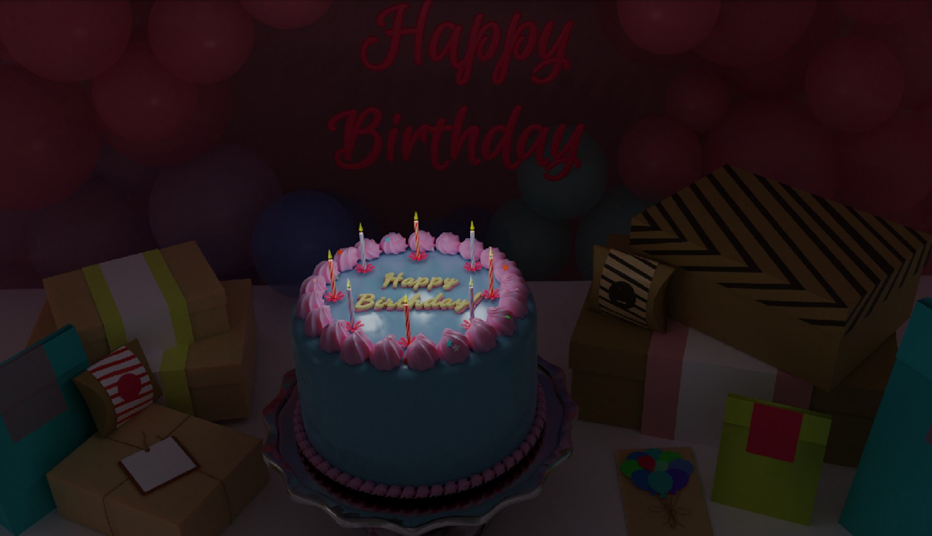 3D Happy Birthday Party Decoration 3D Model Model - TurboSquid 1767921