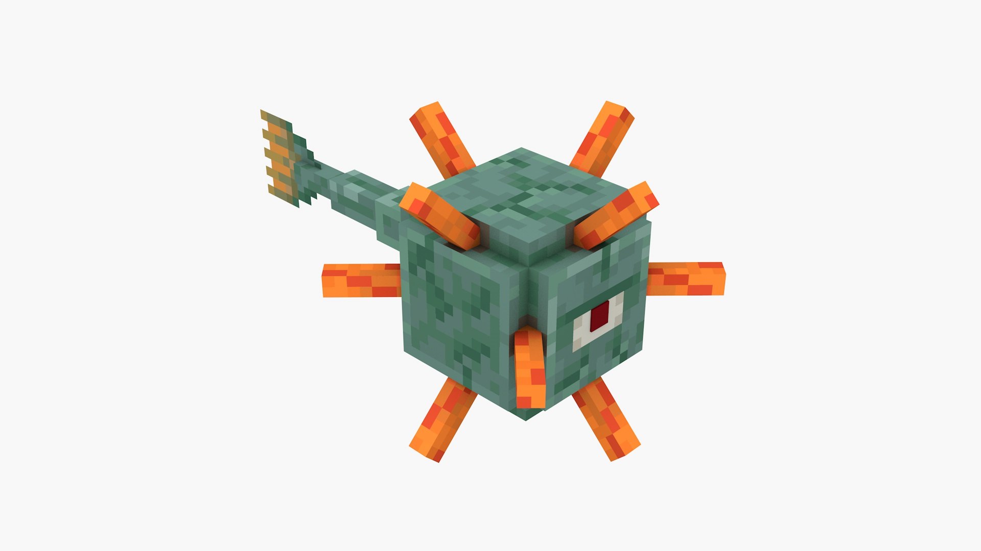 Guardian Minecraft 3D Model - TurboSquid 2388804