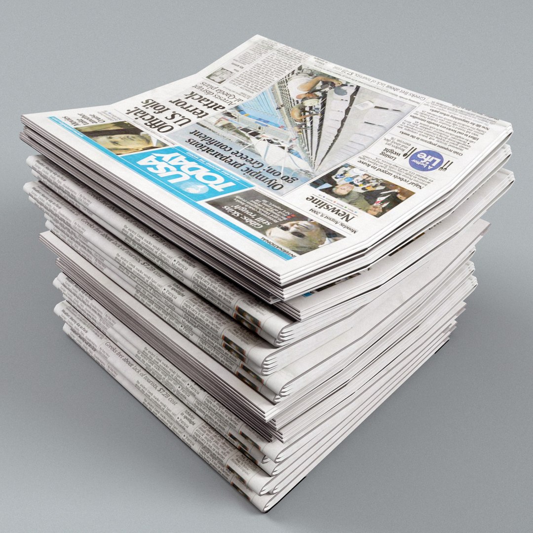 newspapers v3 3d model