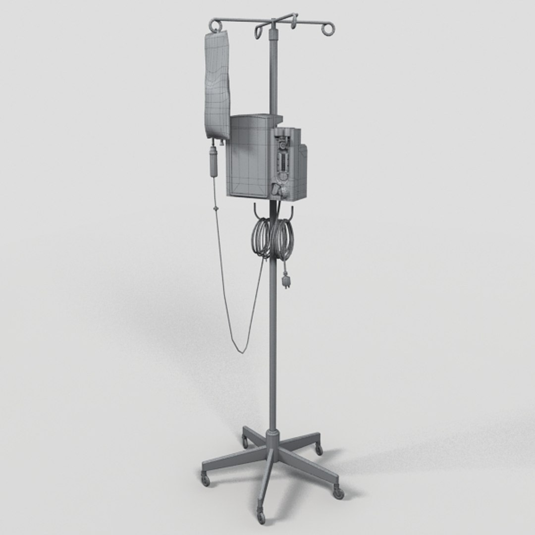 Iv Stand 3d Model