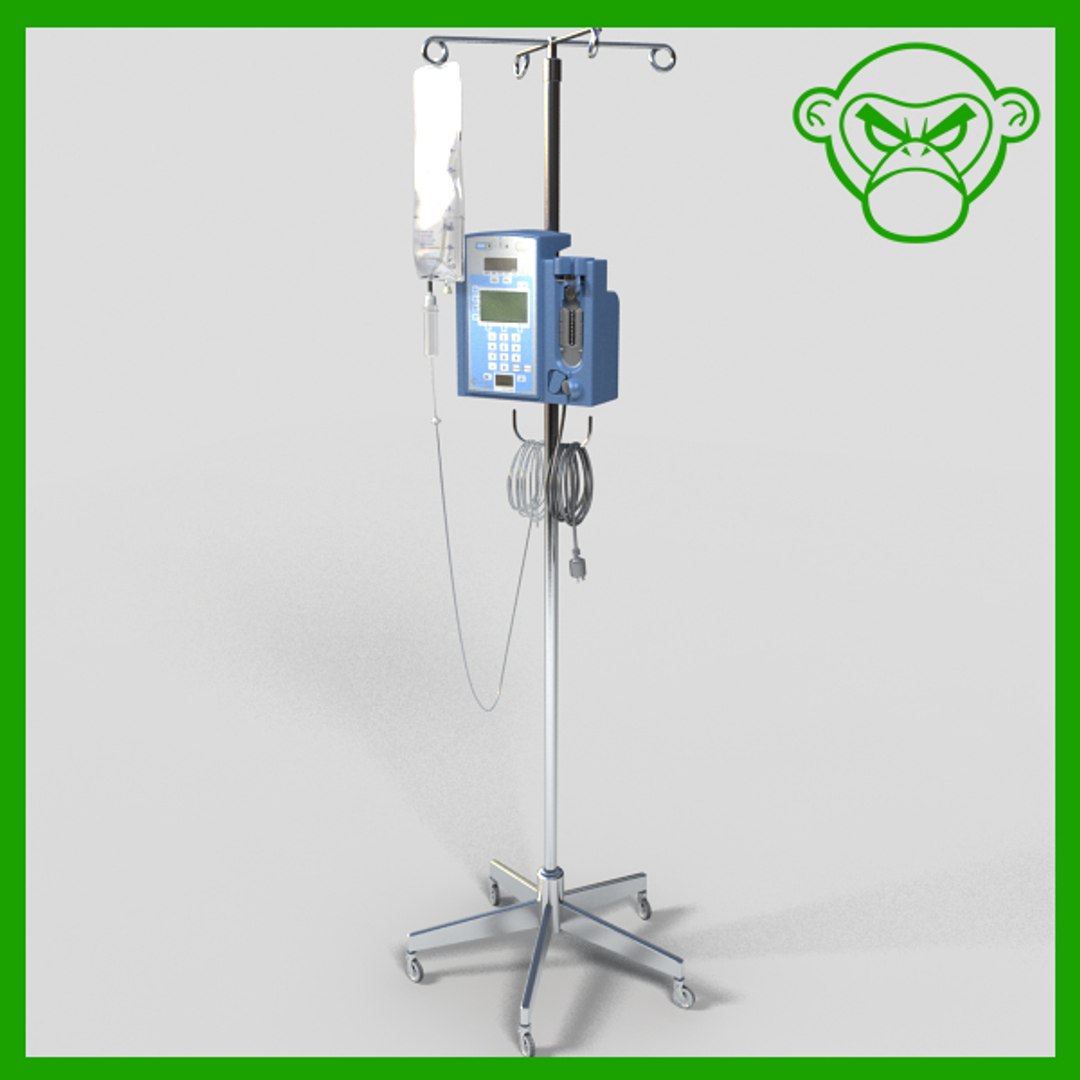 Iv Stand 3d Model