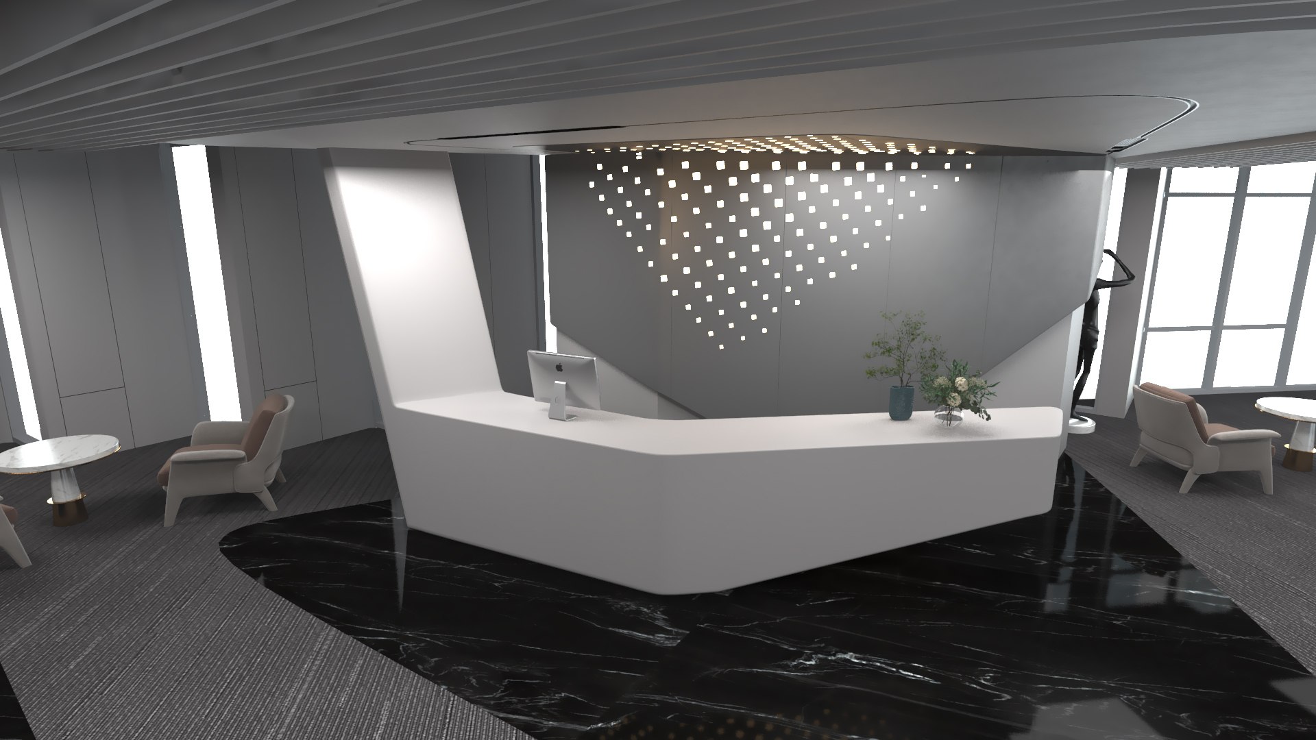 3D Reception Desk - TurboSquid 2217238