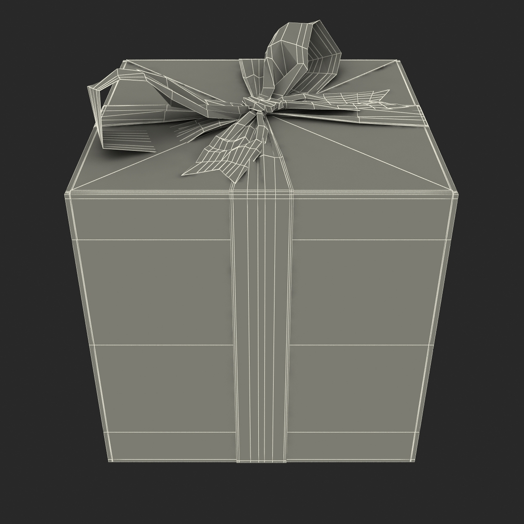 3d Model Gift Box 3 1