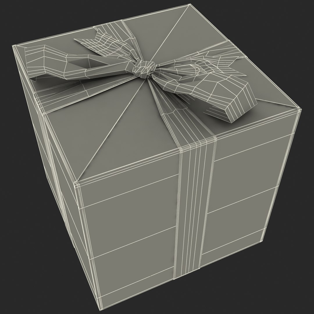 3d Model Gift Box 3 1