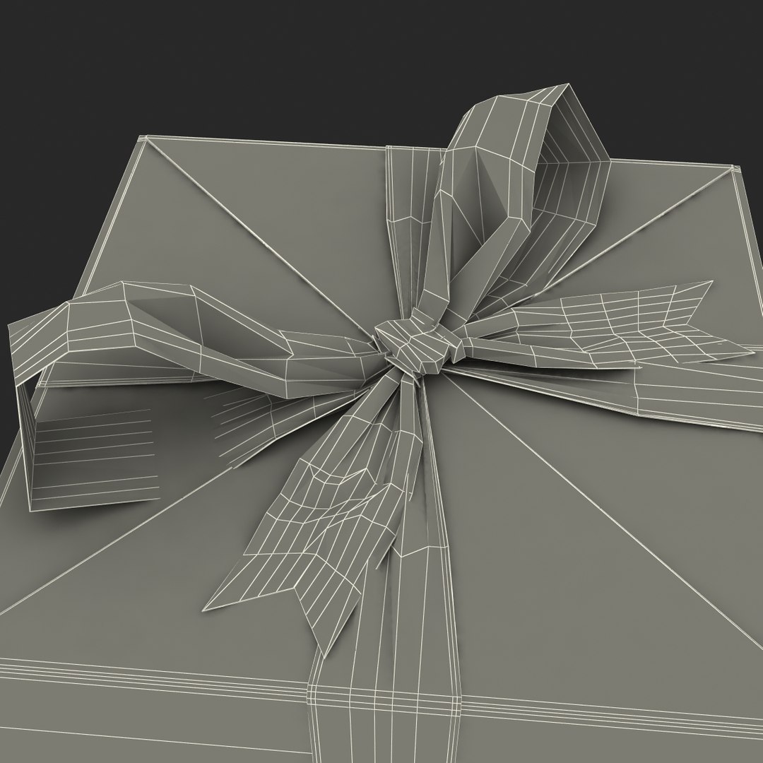 3d Model Gift Box 3 1