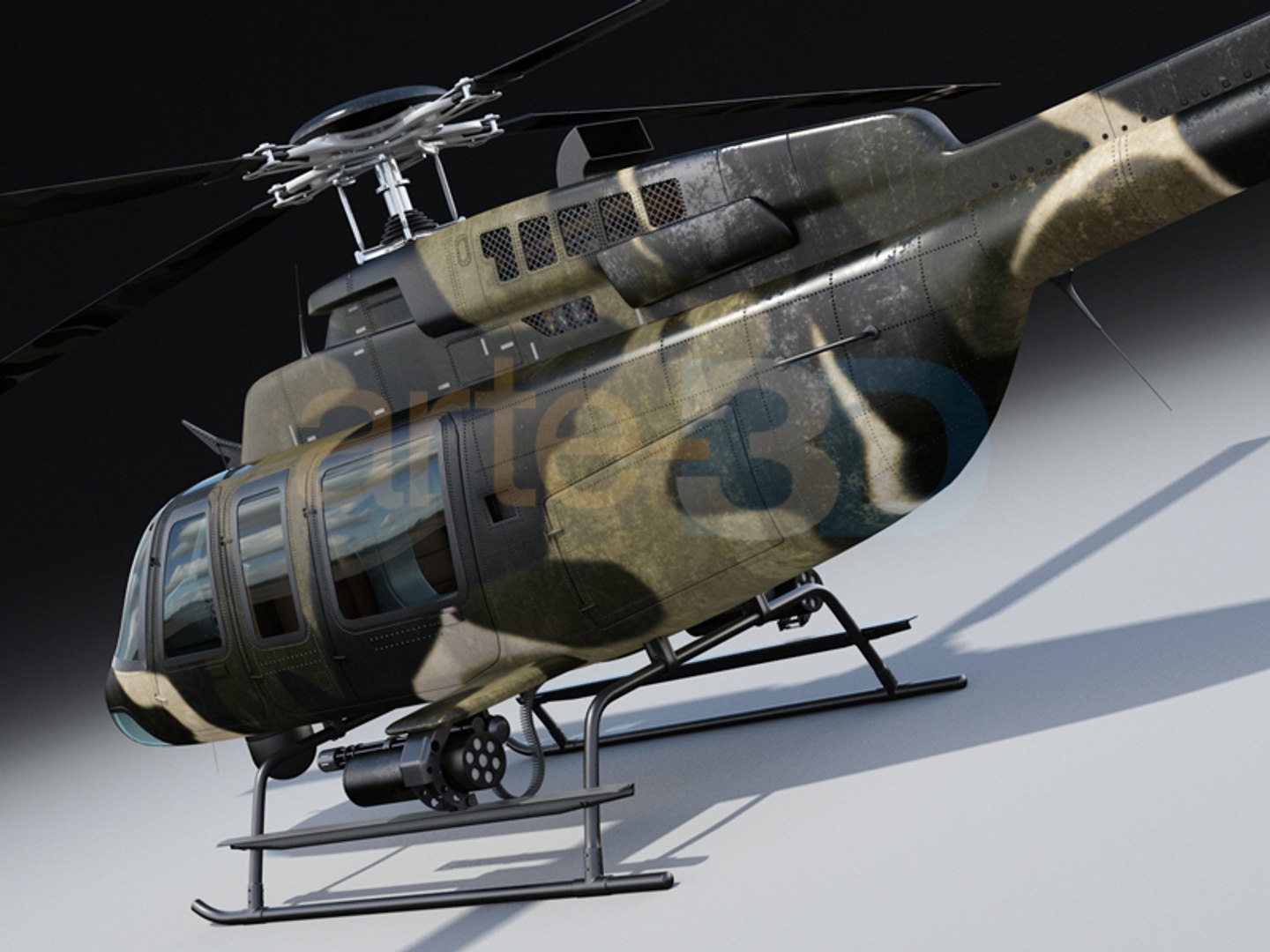 bell 407 helicopter 3ds