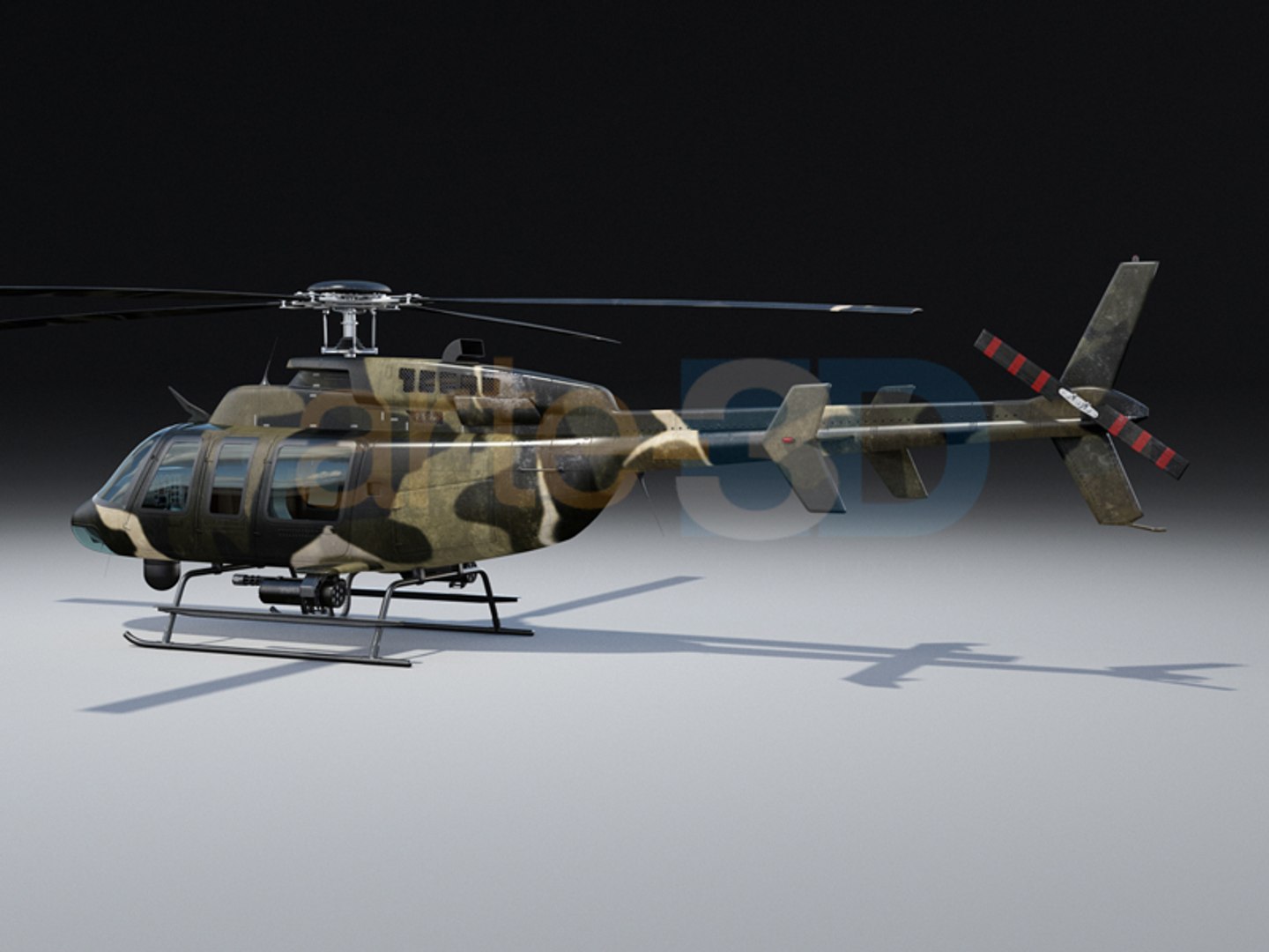bell 407 helicopter 3ds