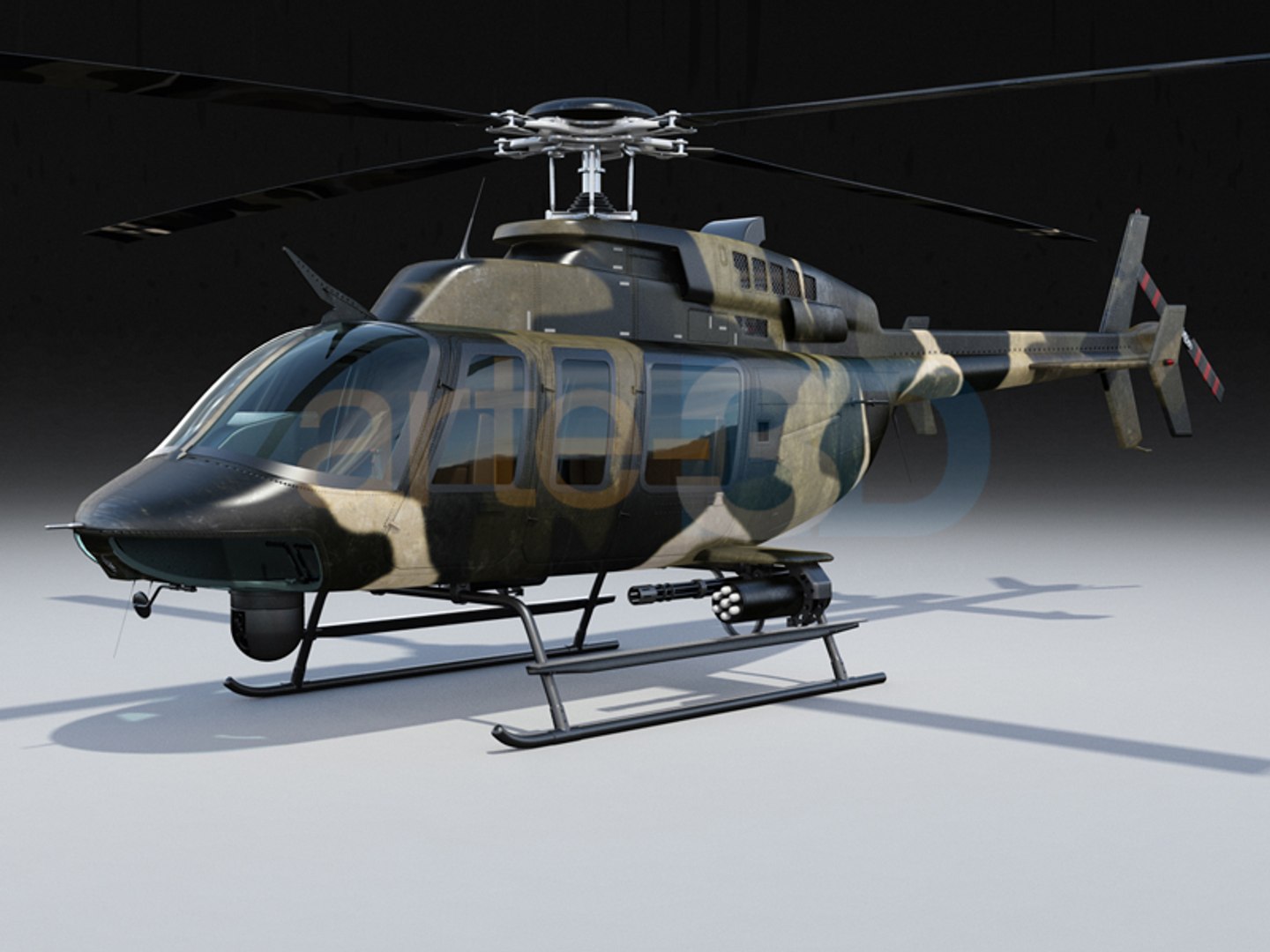 bell 407 helicopter 3ds