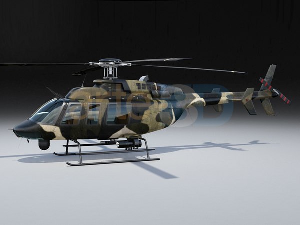 bell 407 helicopter 3ds