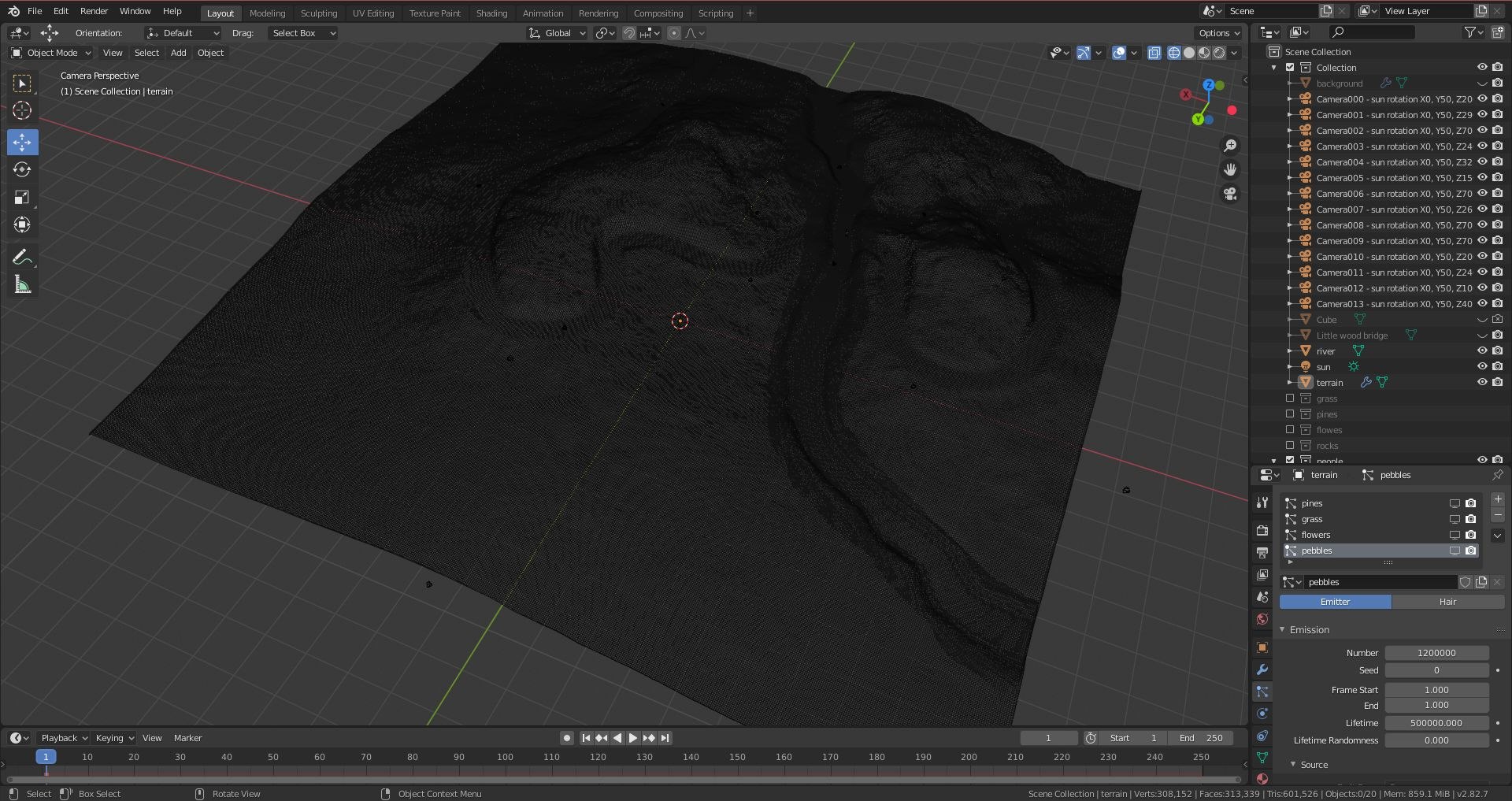 3D Model Path Forest Blender - TurboSquid 1549542