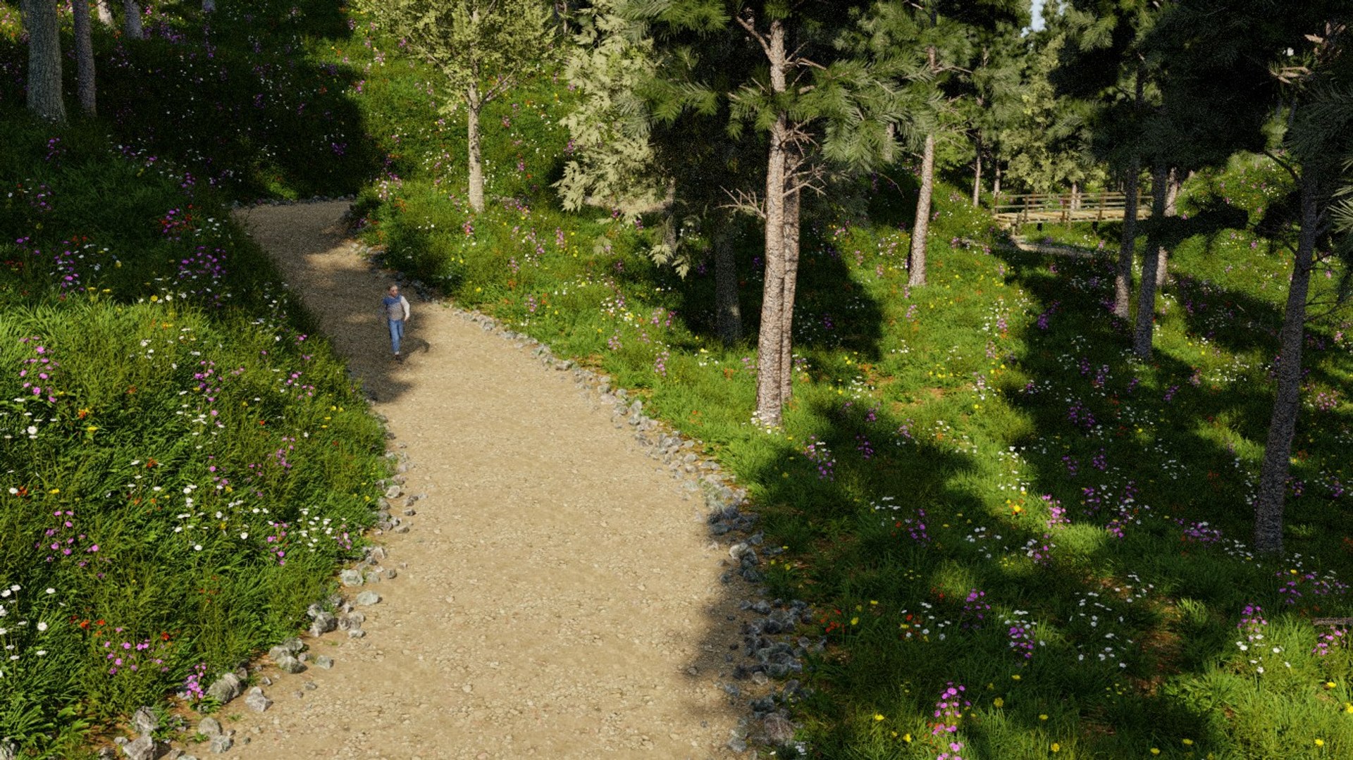 3D Model Path Forest Blender - TurboSquid 1549542