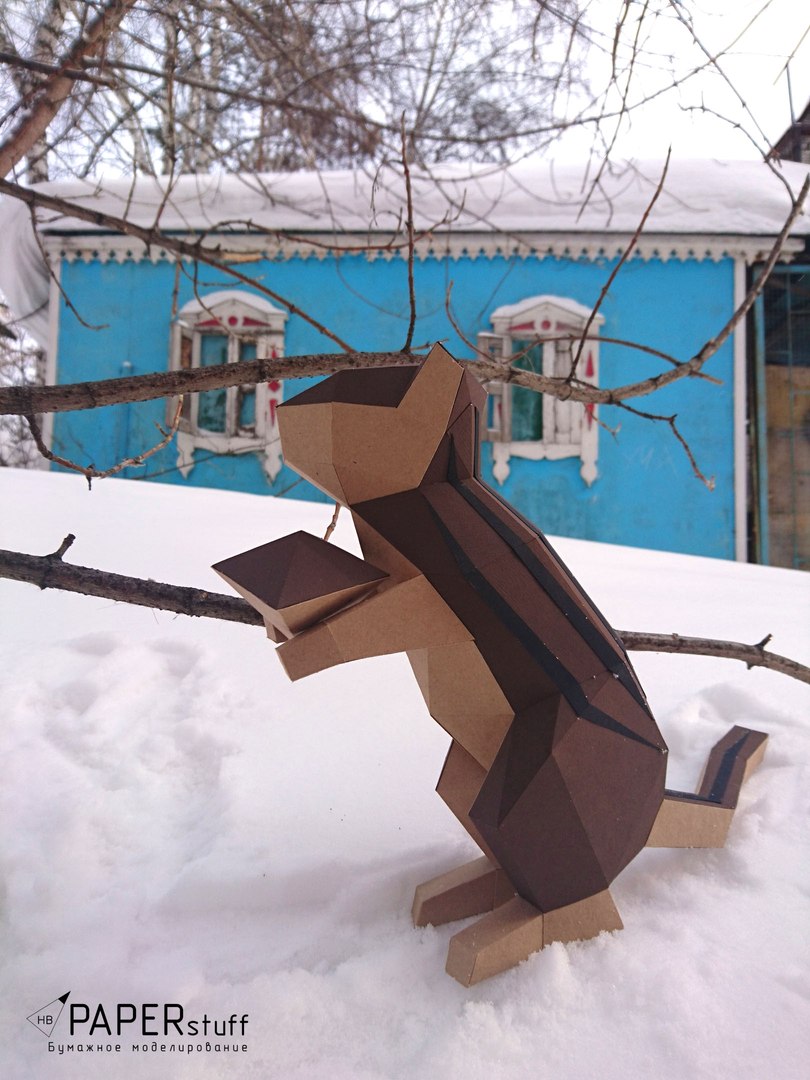 3D Chipmunk Printing Papercraft - TurboSquid 1396672