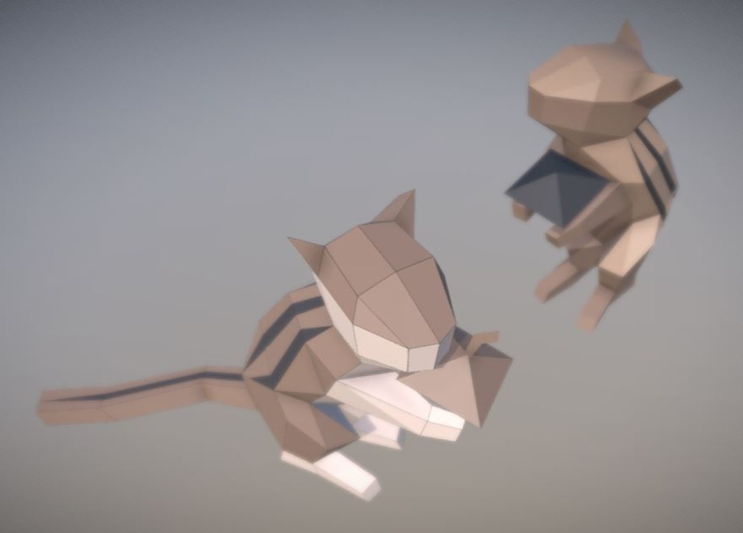 3D Chipmunk Printing Papercraft - TurboSquid 1396672