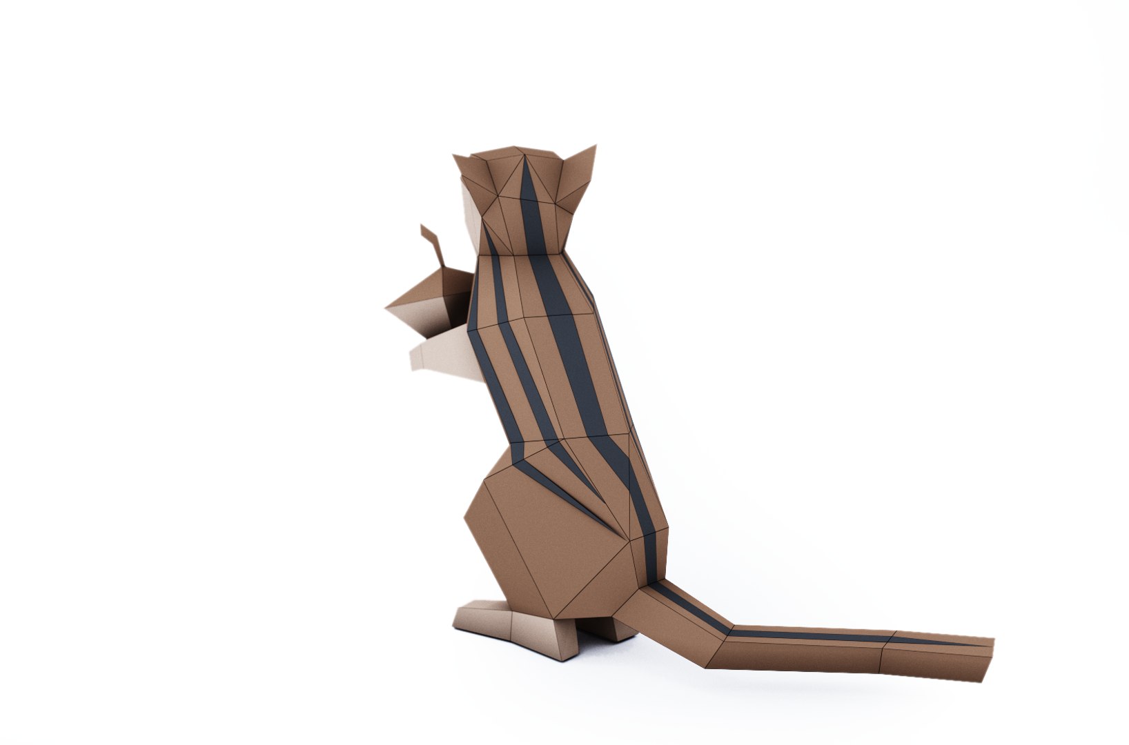 3D Chipmunk Printing Papercraft - TurboSquid 1396672