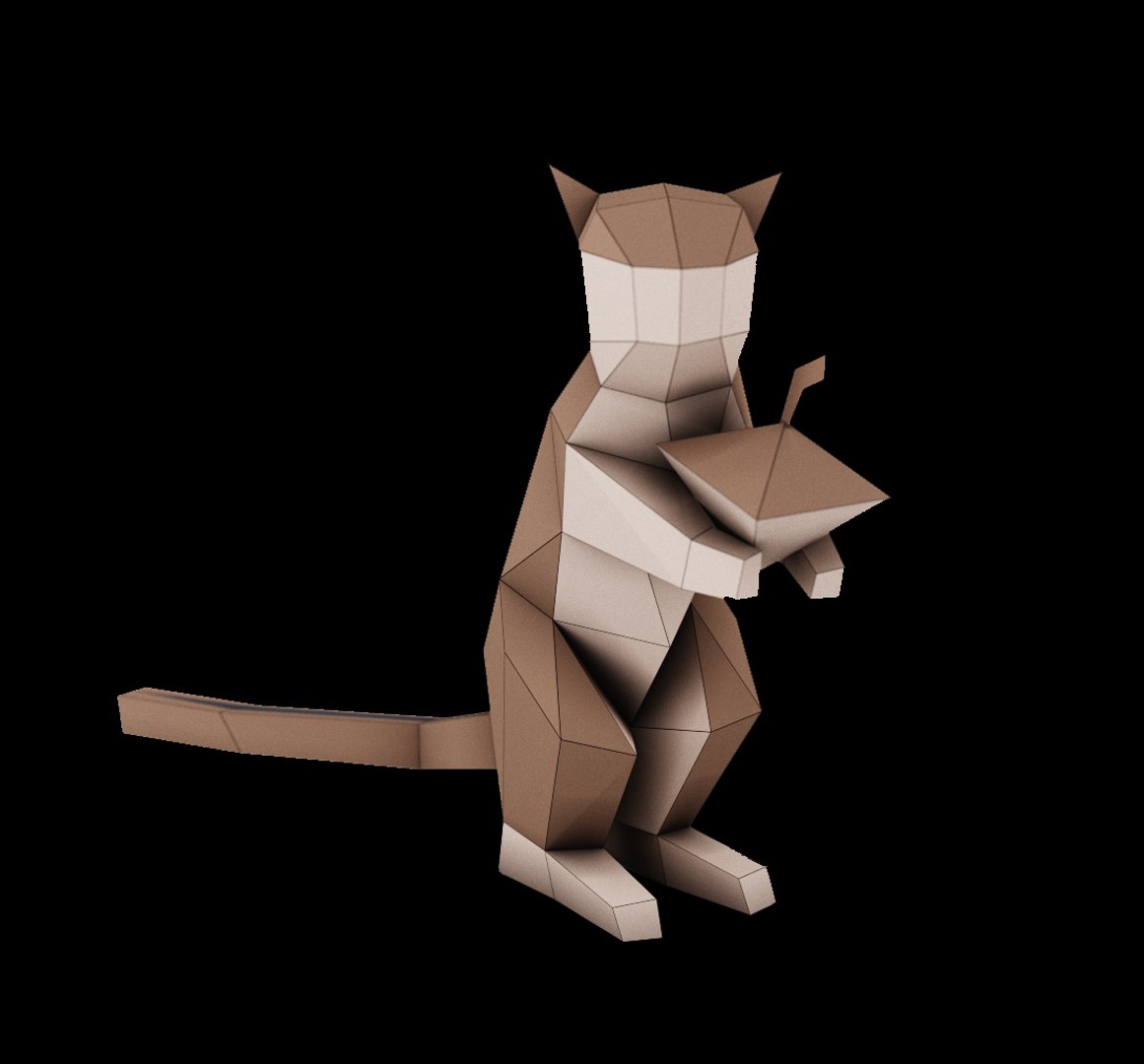 3D Chipmunk Printing Papercraft - TurboSquid 1396672
