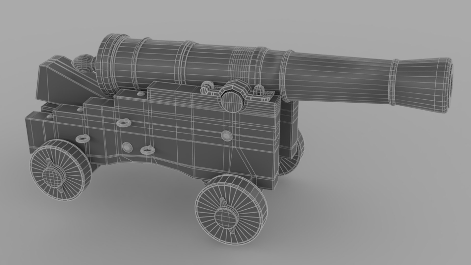 Vintage Cannon 3D Model - TurboSquid 1271667