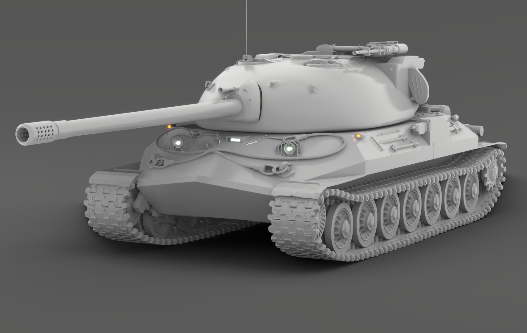 3D Heavy Tank Is-7 Model - TurboSquid 1388579