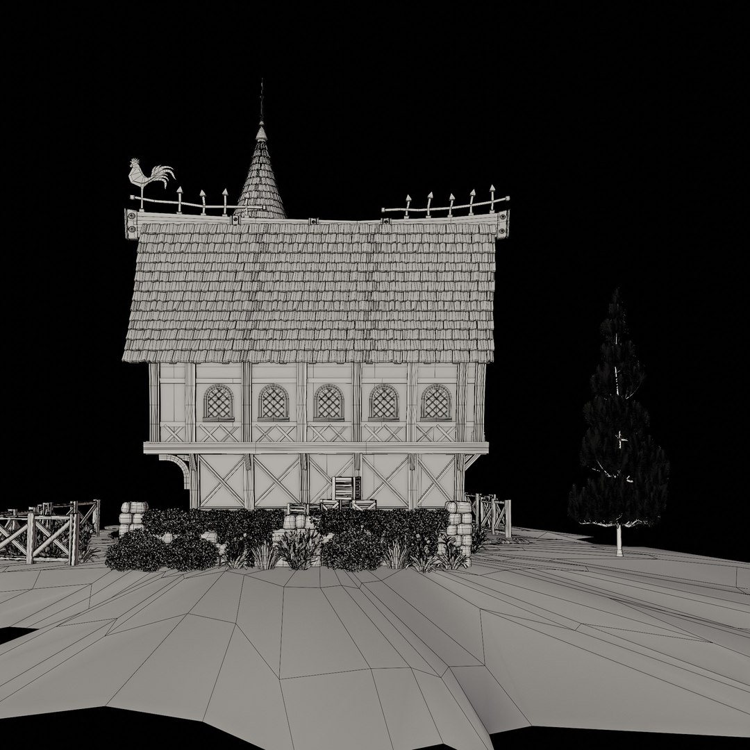 STYLIZED MEDIEVAL BUILDING 08 3D Model - TurboSquid 2145401