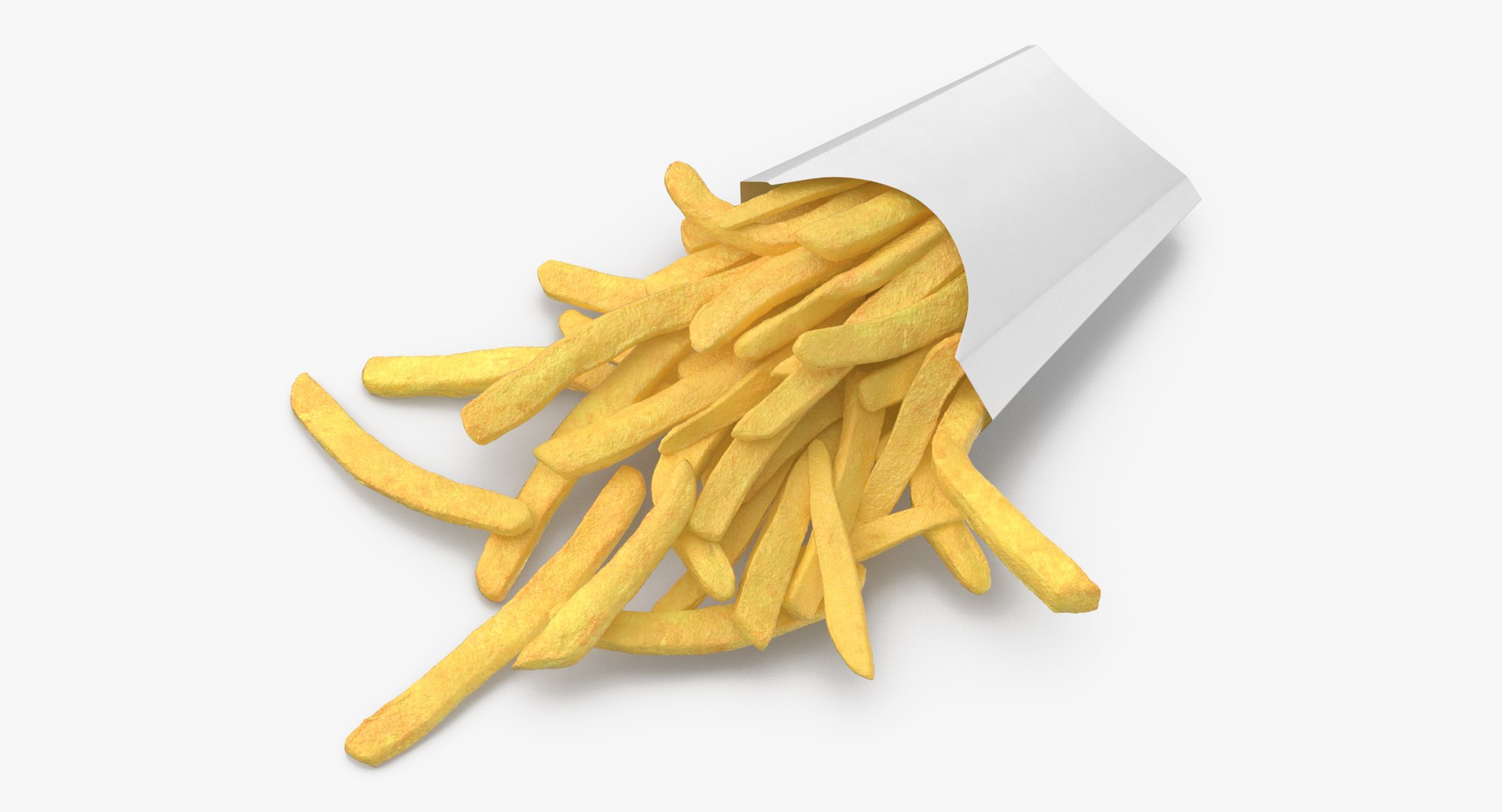 Fries Box 3D Model - TurboSquid 1167653