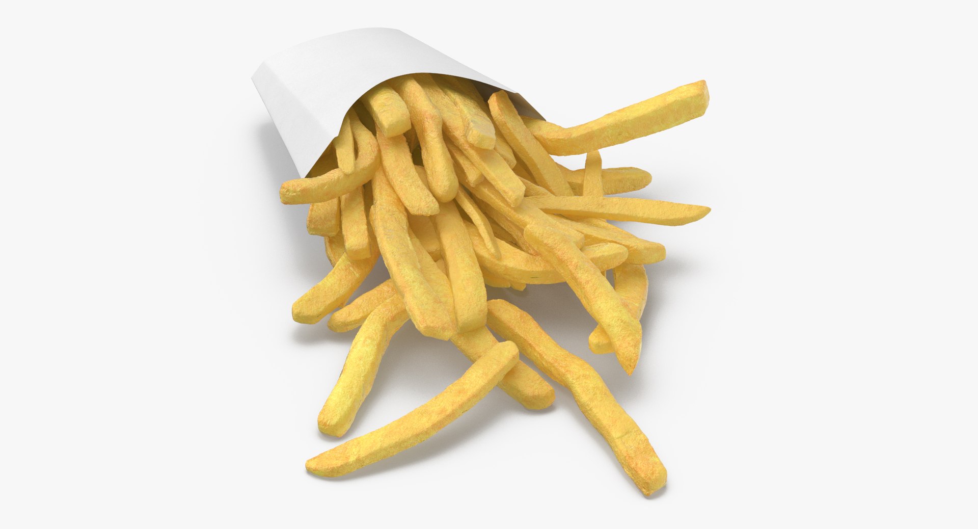 Fries Box 3D Model - TurboSquid 1167653