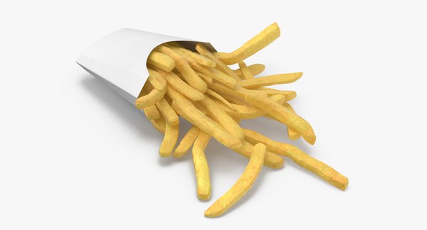 Fries box 3D model - TurboSquid 1167653