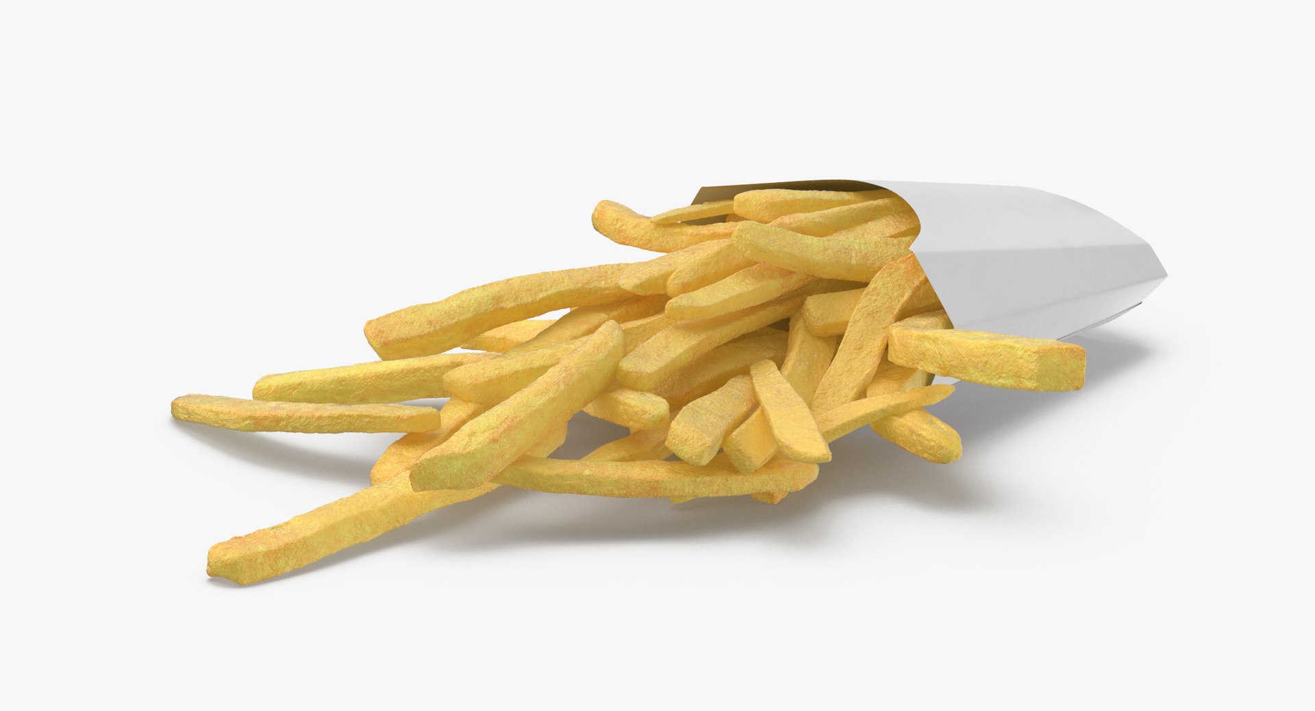 Fries Box 3D Model - TurboSquid 1167653