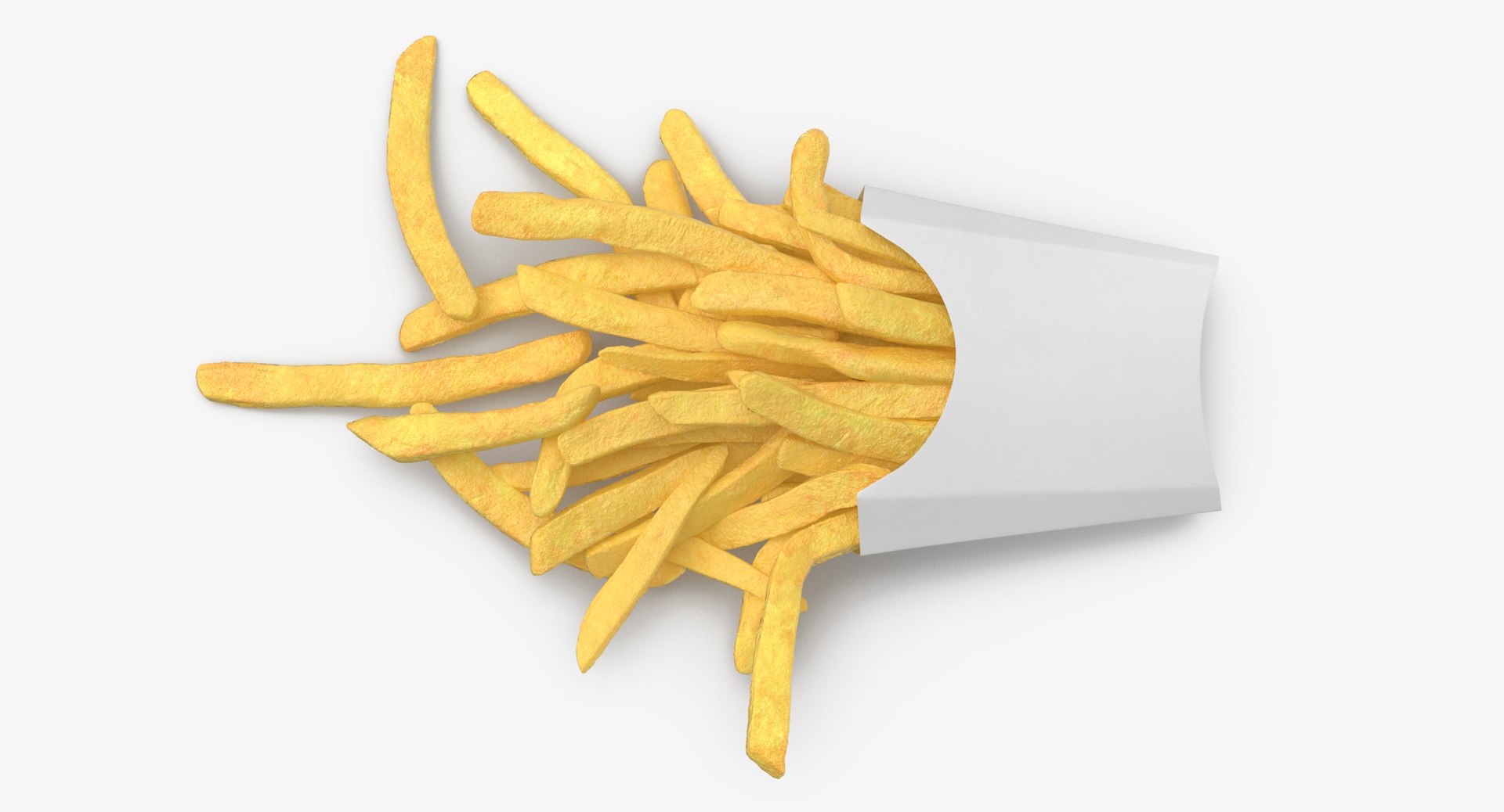 Fries Box 3D Model - TurboSquid 1167653