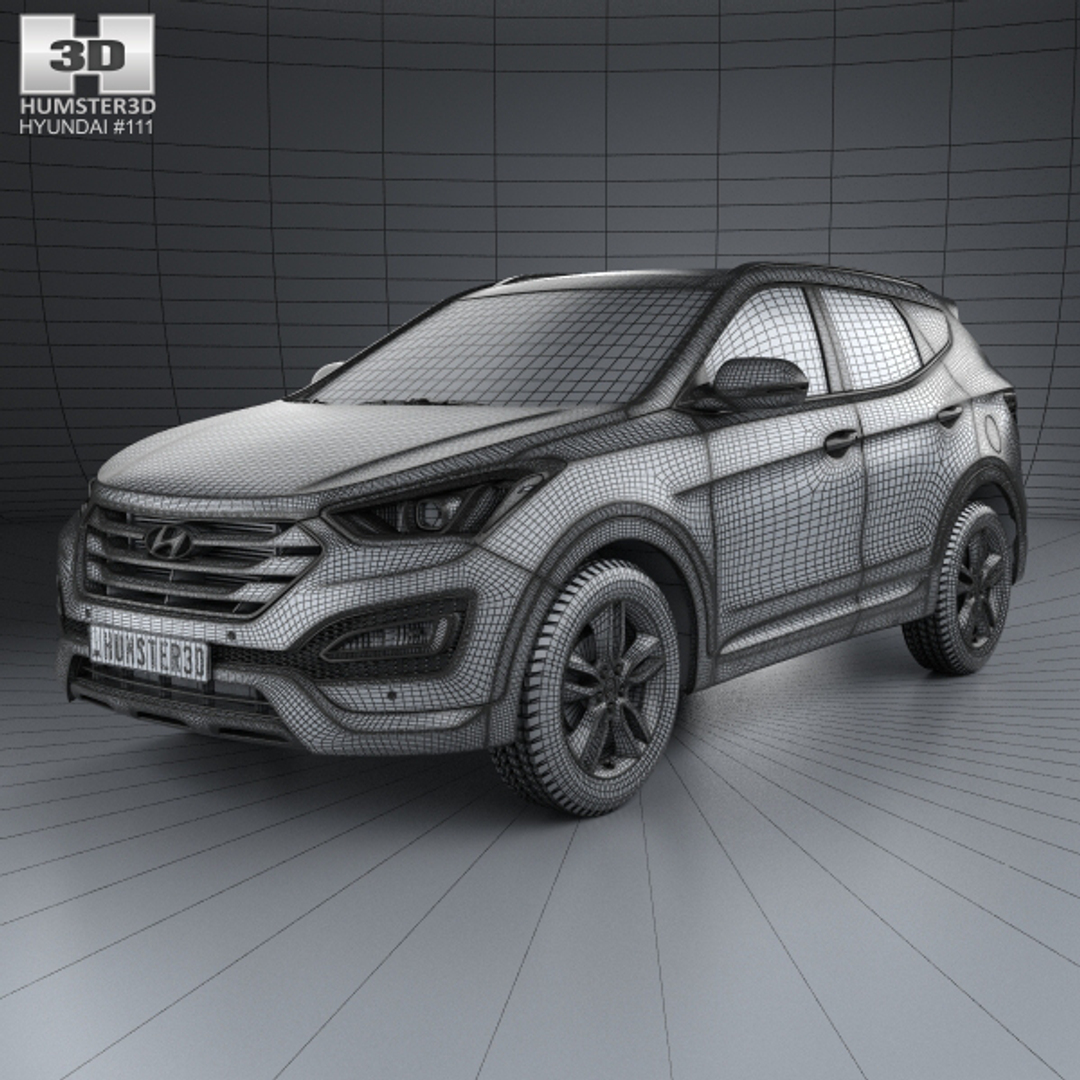 3D hyundai santa fe model - TurboSquid 1239410