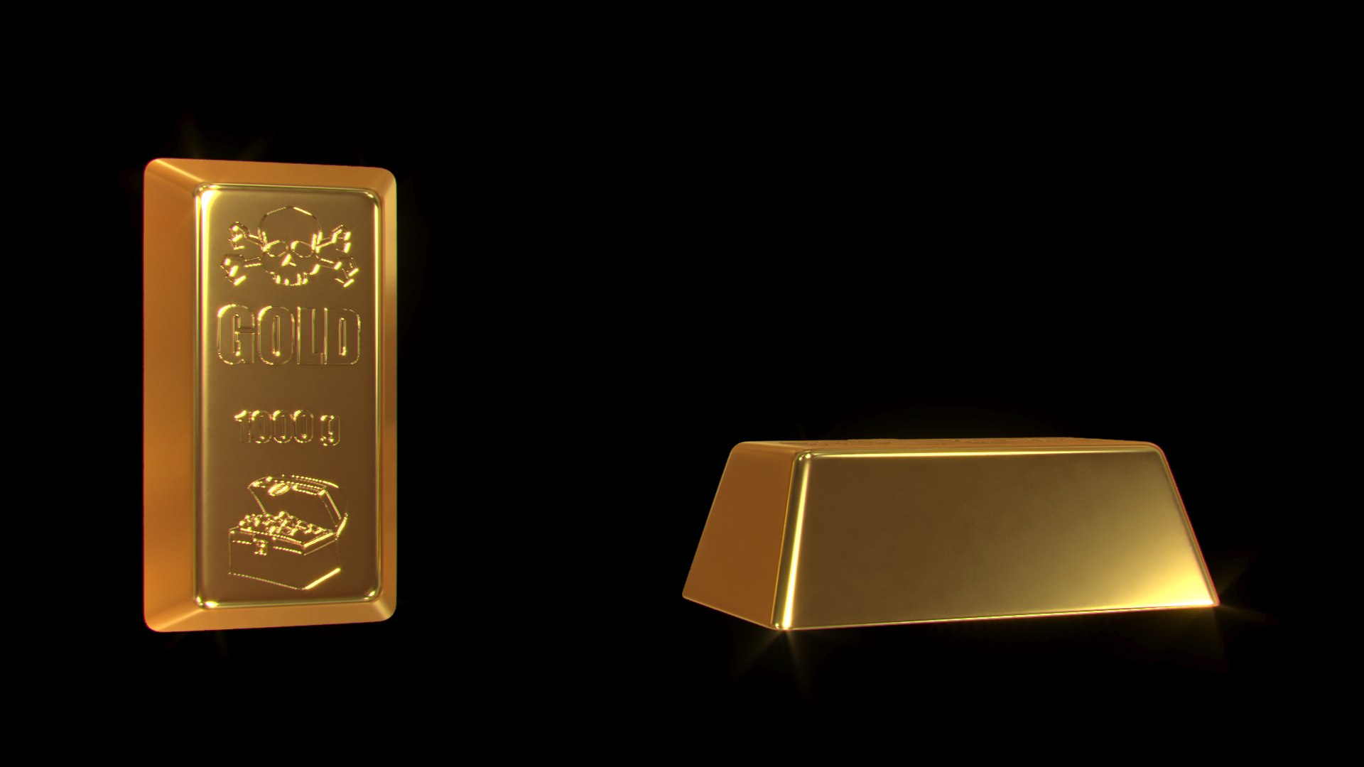 Gold Box 3D Model - TurboSquid 1679692