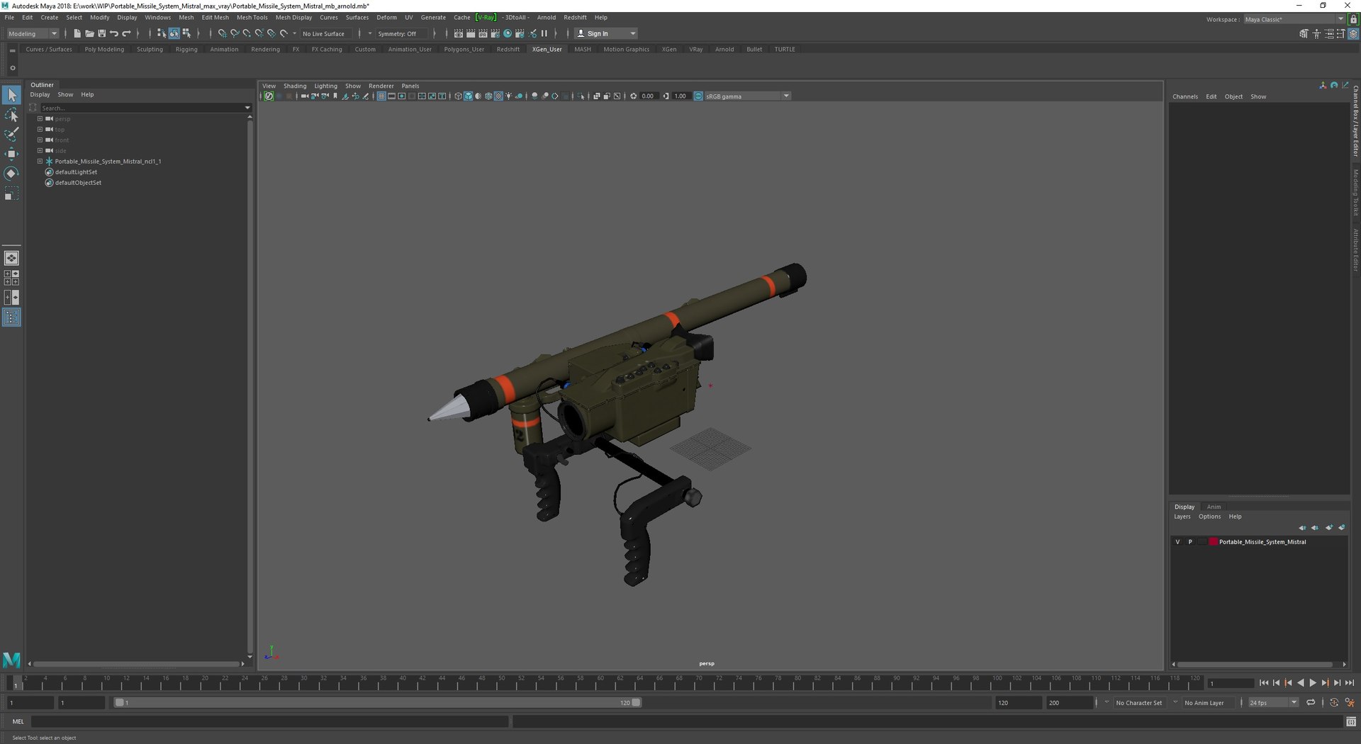 3D Portable Missile System Mistral Model - TurboSquid 2391838