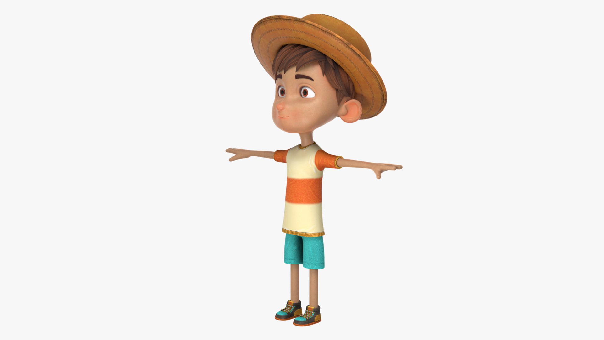 Cartoon Boy Model - TurboSquid 2148499