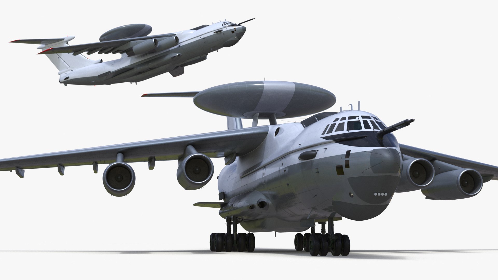 Airborne Radar Patrol Plane In Flight 3D Model - TurboSquid 2372398