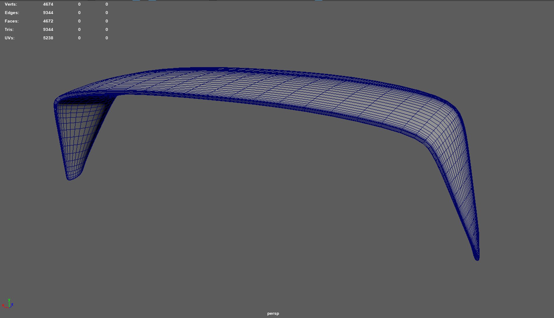 3D Car Spoiler 016 Model - TurboSquid 2143043