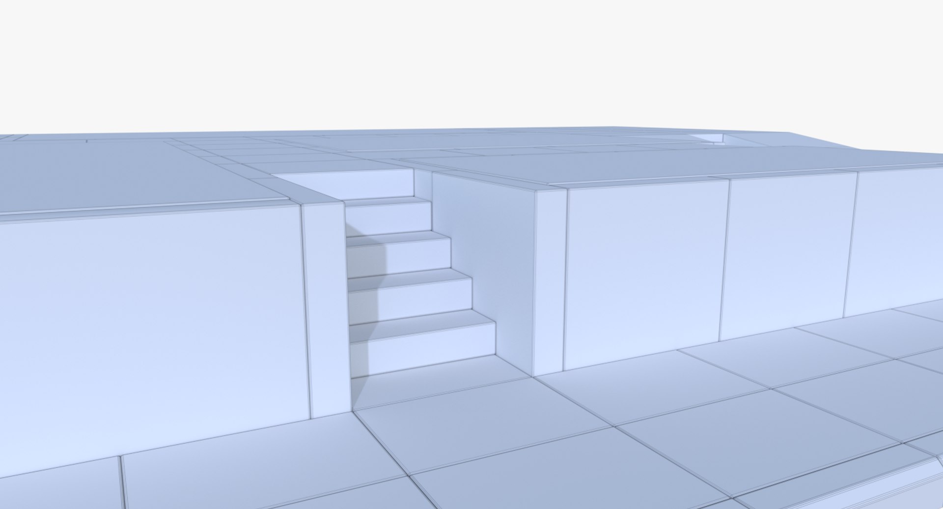 modular driveway 3d obj
