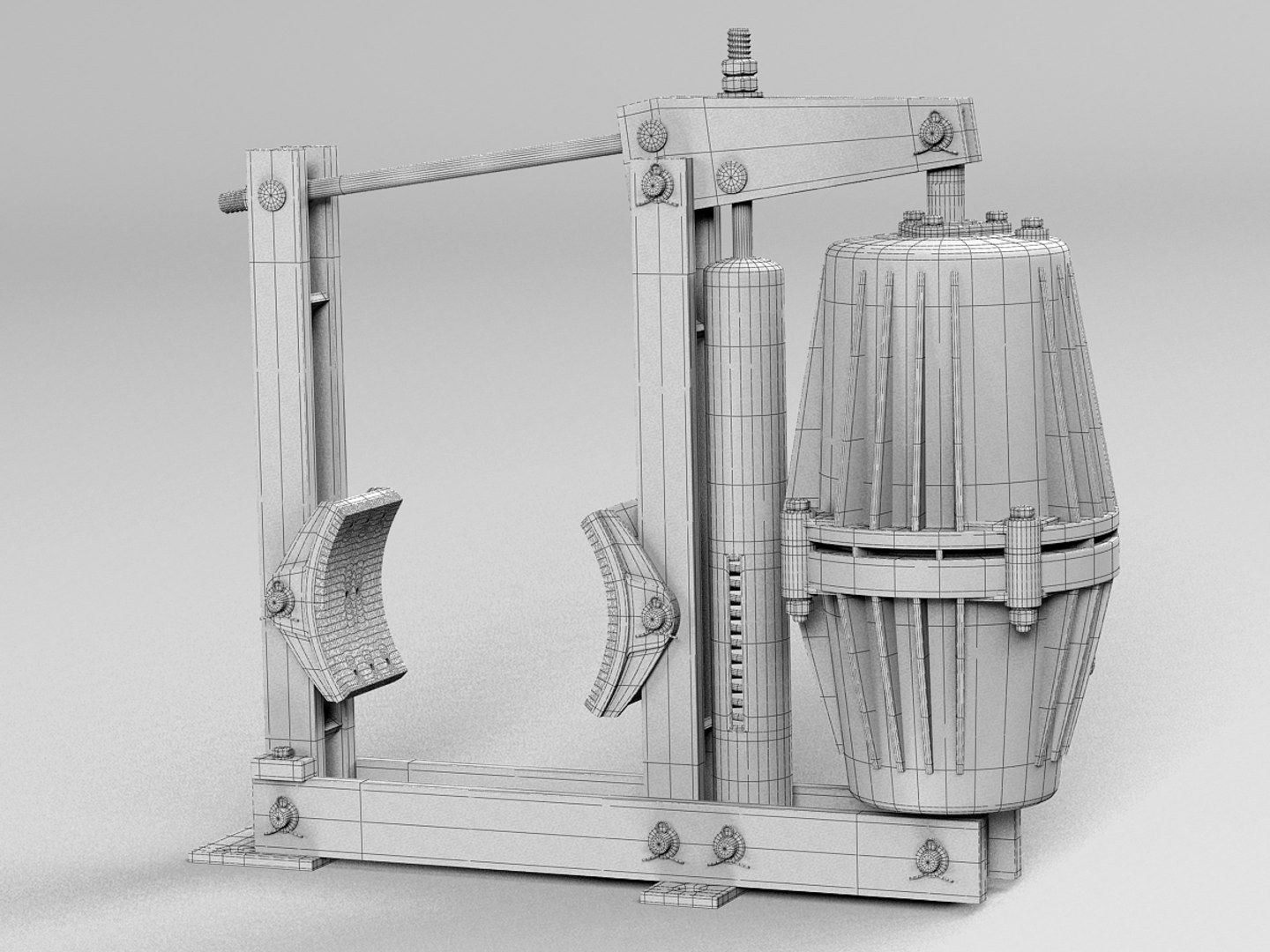 Industrial shoe brakes 3D model - TurboSquid 1382990