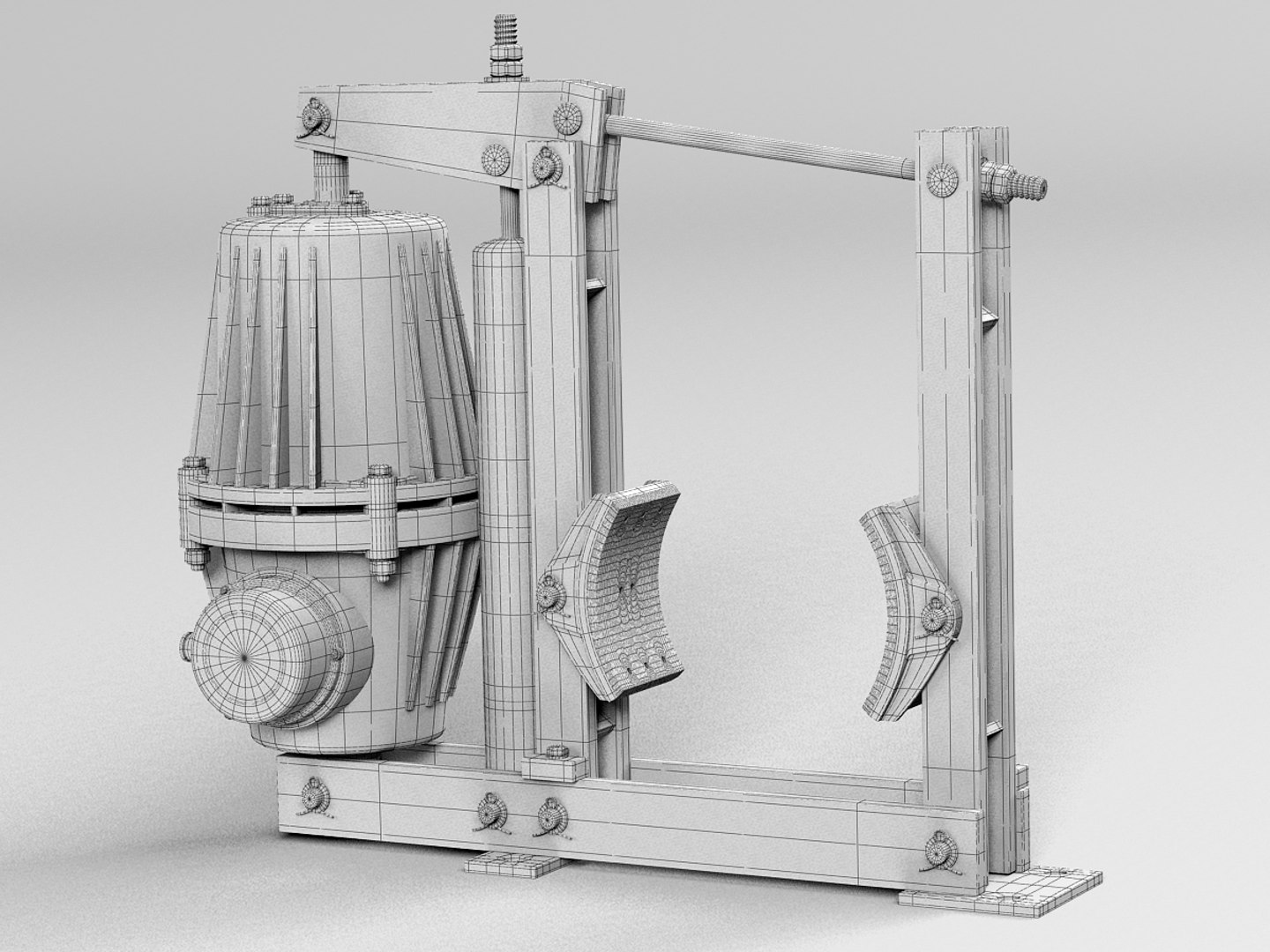 Industrial shoe brakes 3D model - TurboSquid 1382990