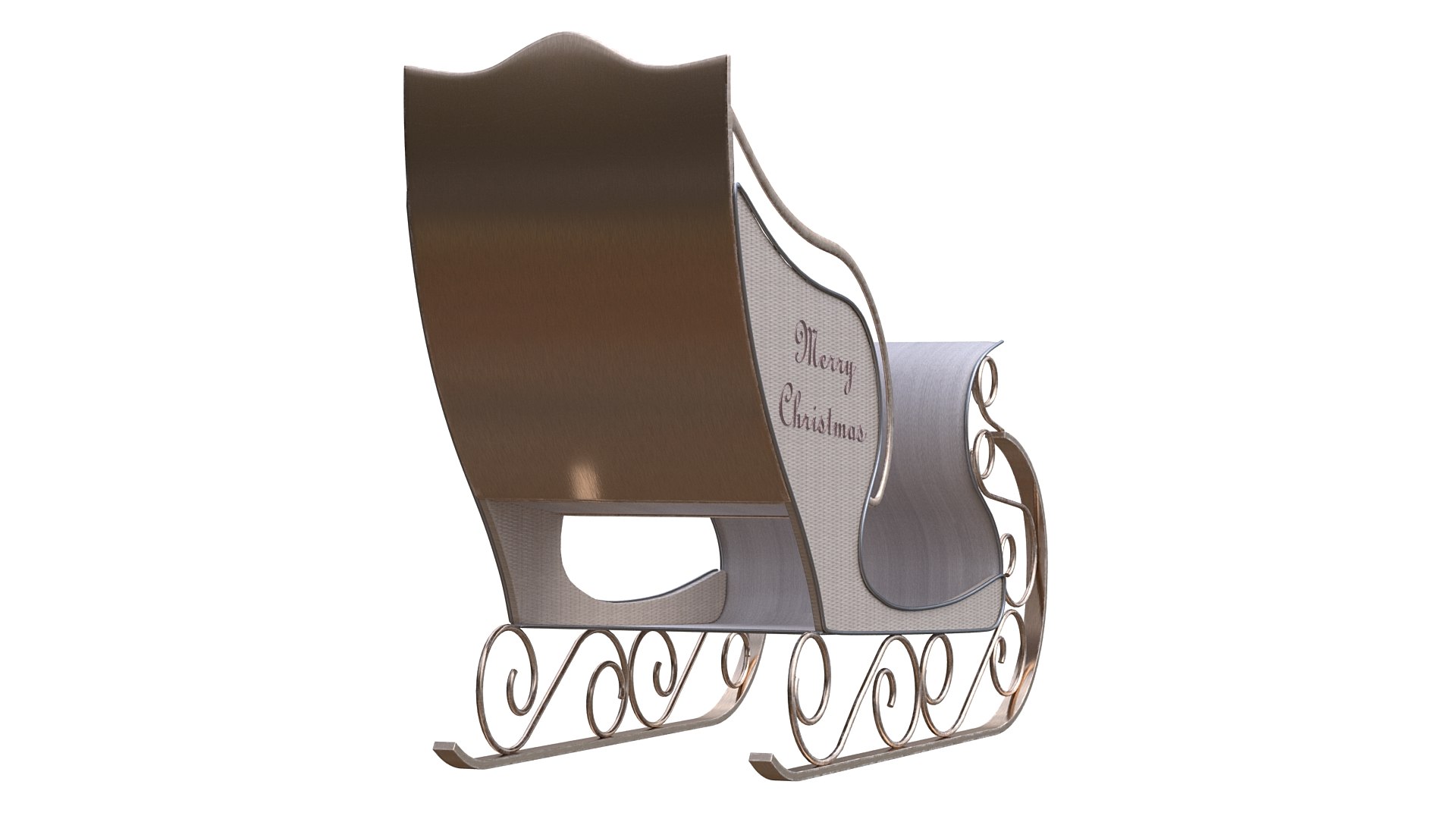 Santa Sleigh model - TurboSquid 2163237